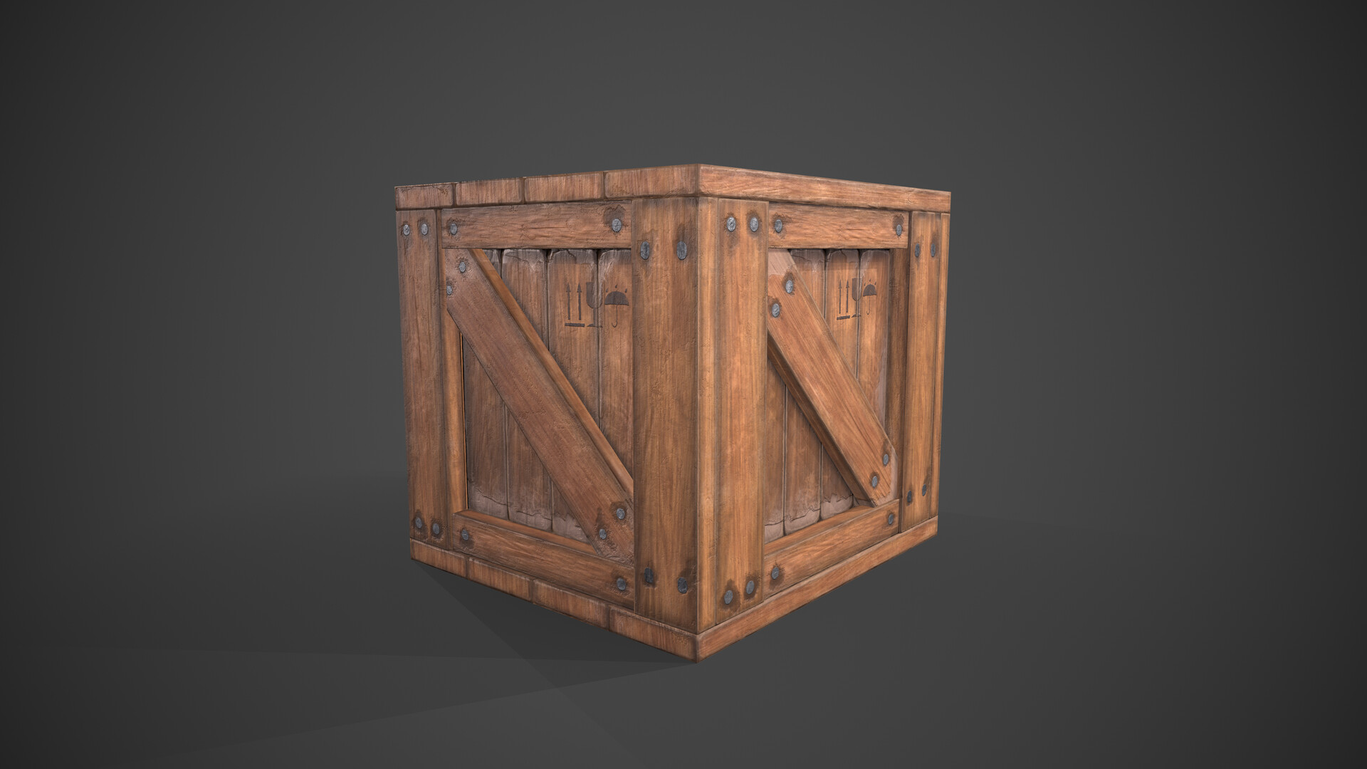 ArtStation - Stylized Wood box