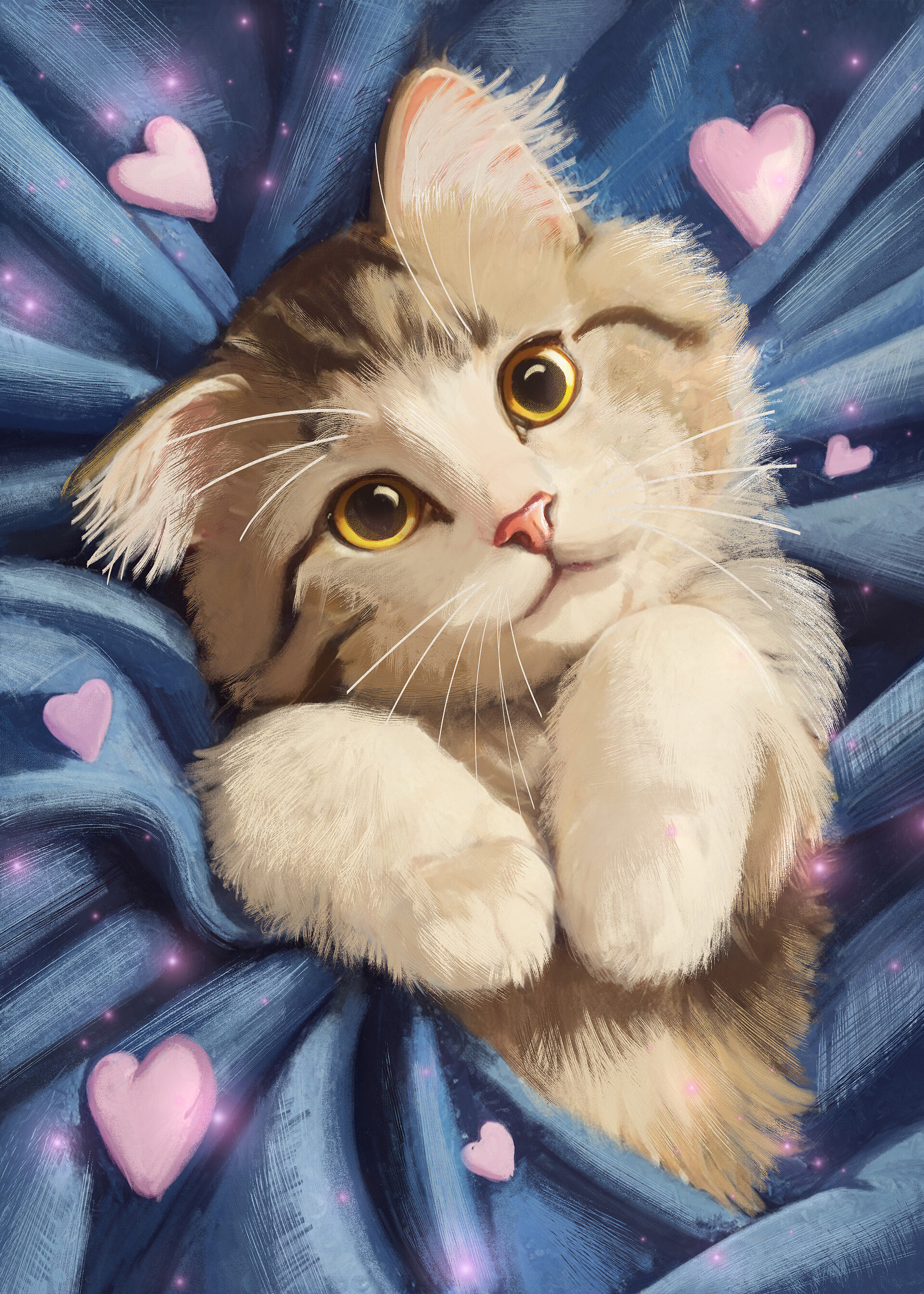 ArtStation - Cute cat portrait