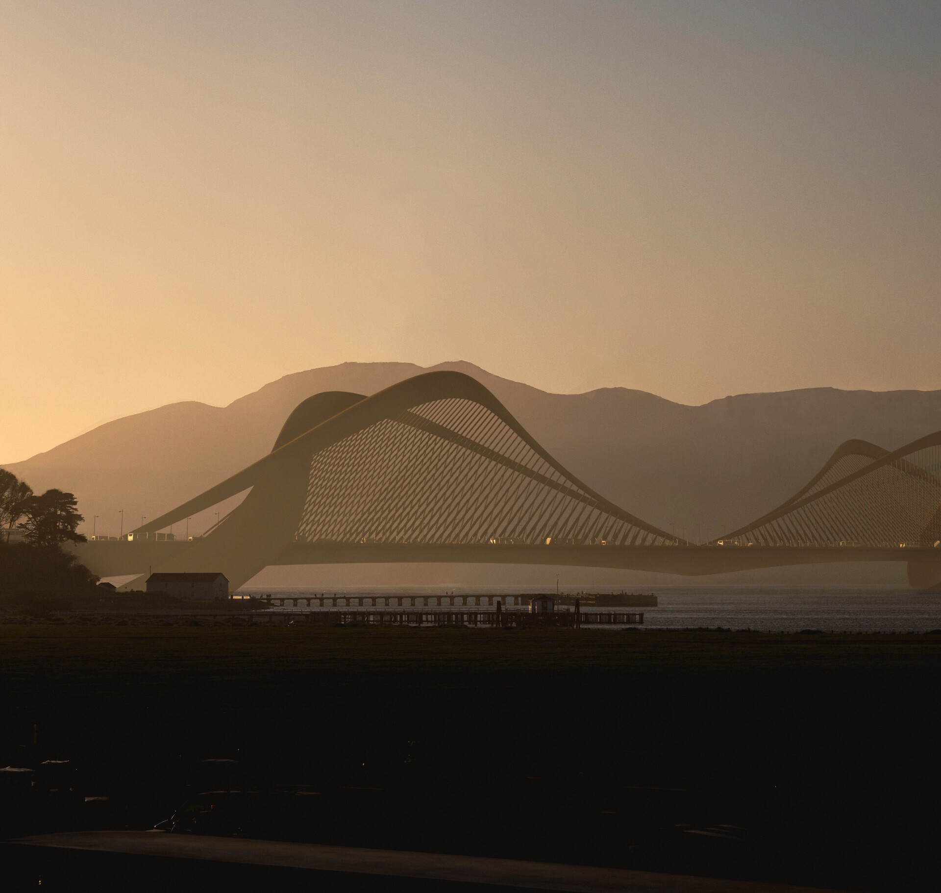 ArtStation - CITY PULSE - Conceptual Bridge