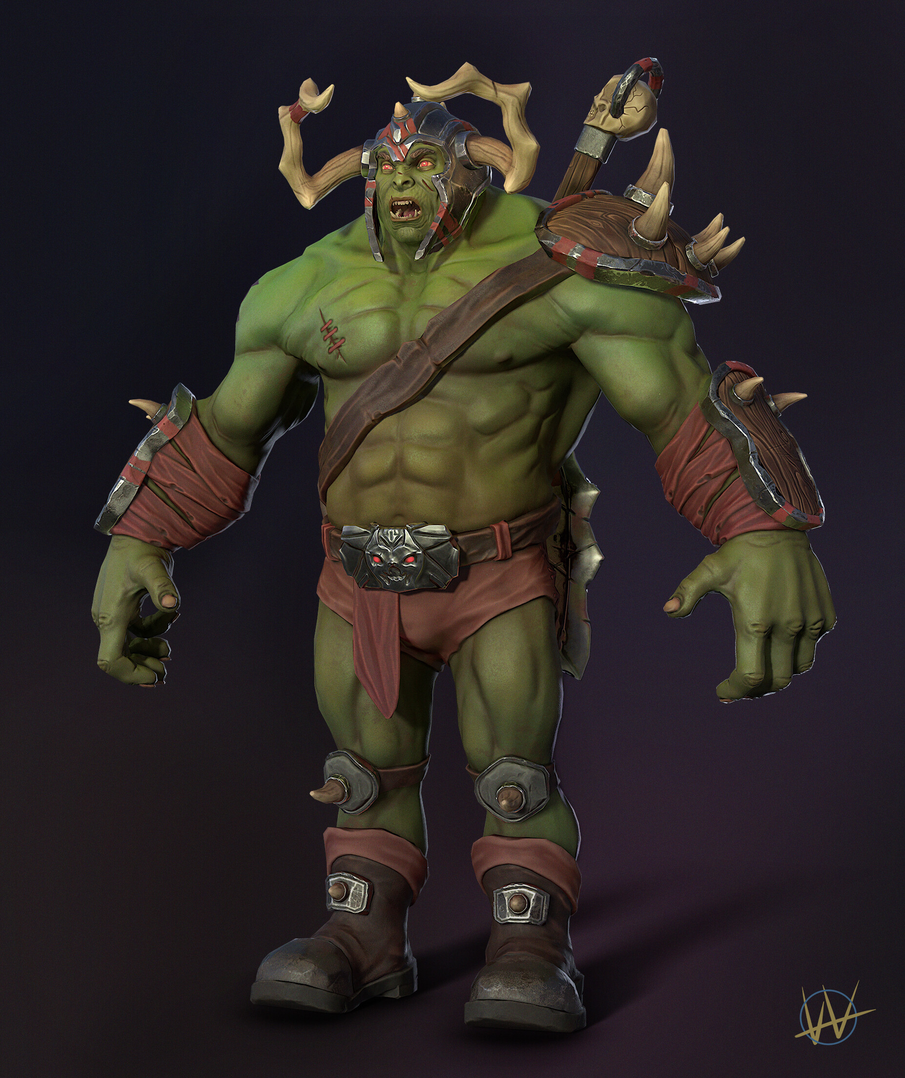 ArtStation - Orc | Tuxtures Render | Work in progress