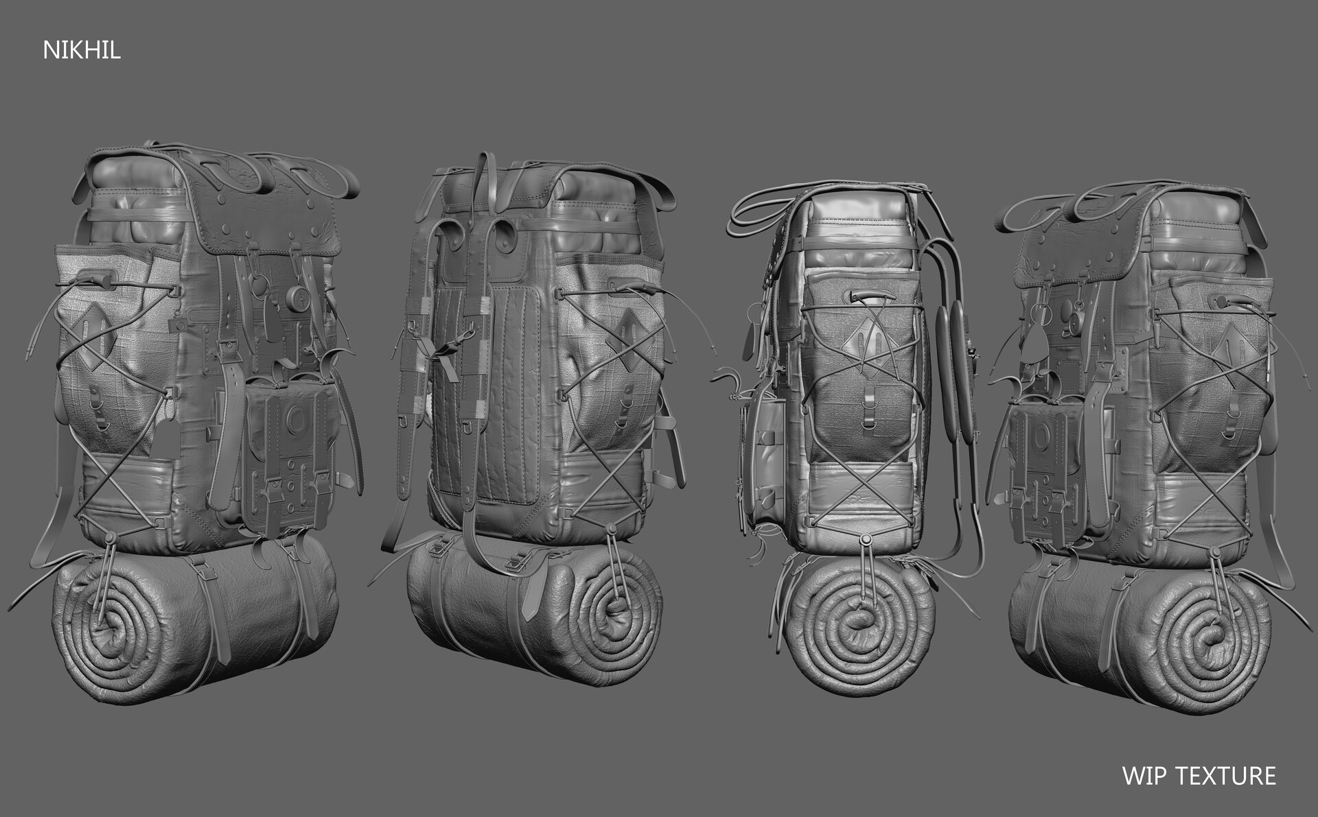 ArtStation - A Traveller Backpack - WIP