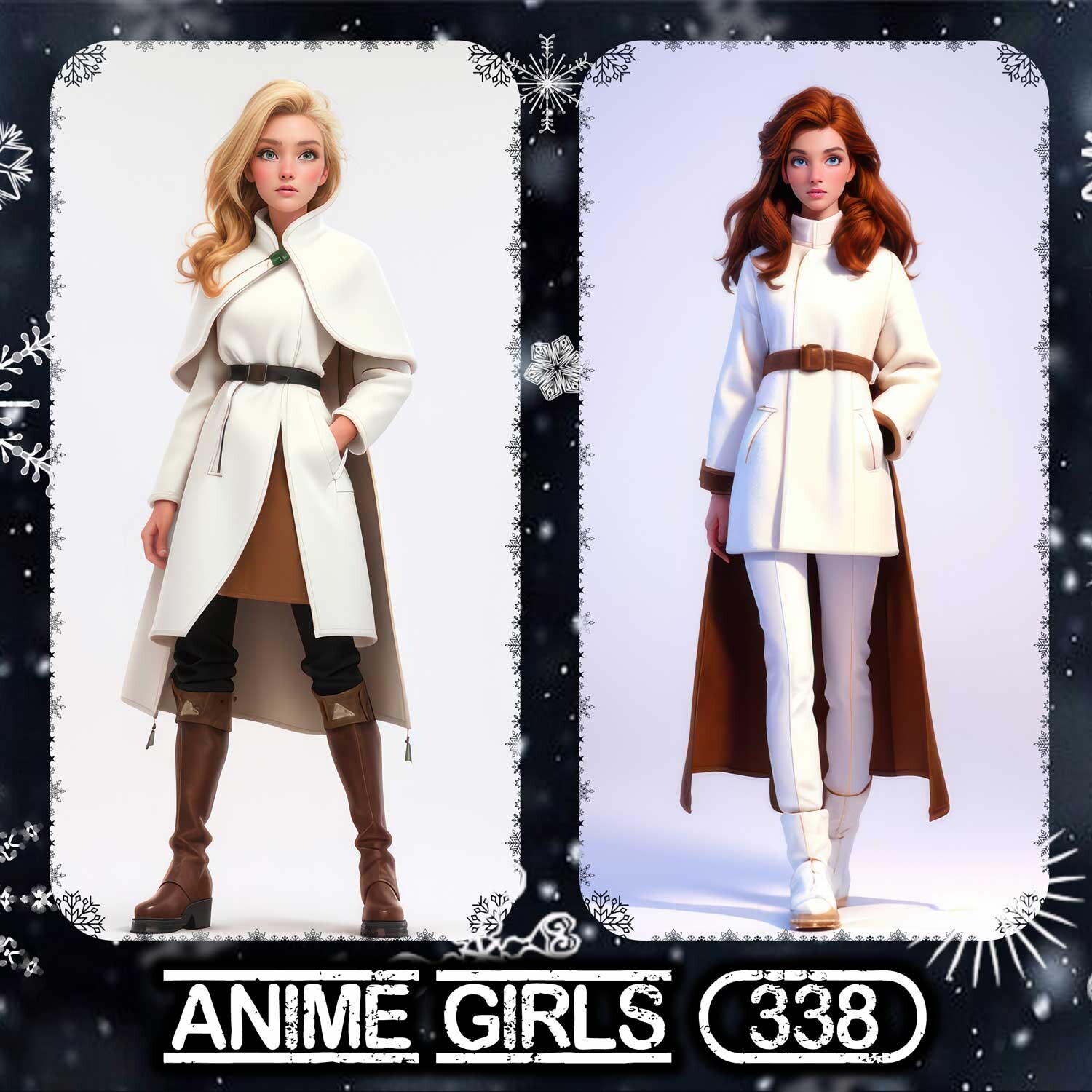 ArtStation - 500+ Anime Girls (Coat Style) Images Reference Pack - 4K ...