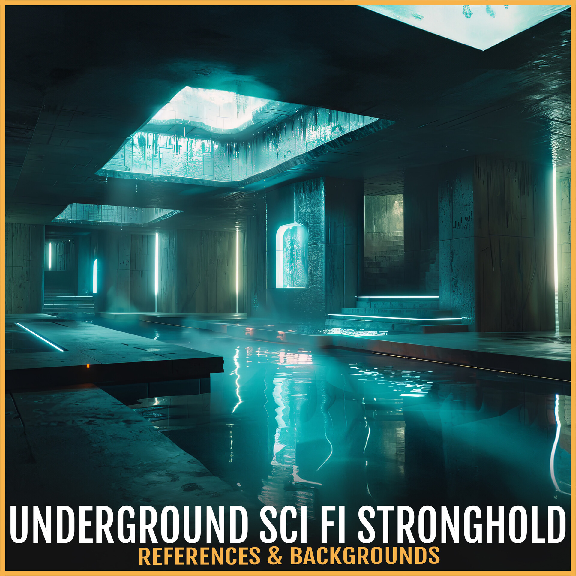 ArtStation - 303 Underground Futuristic Stronghold