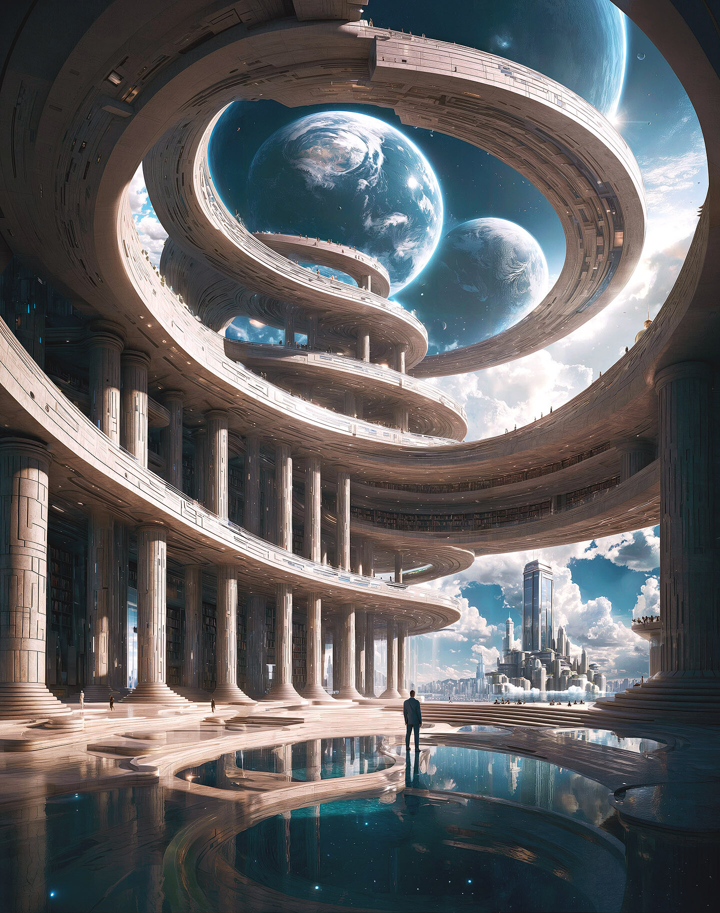 ArtStation - Standing in the Planetary Archives