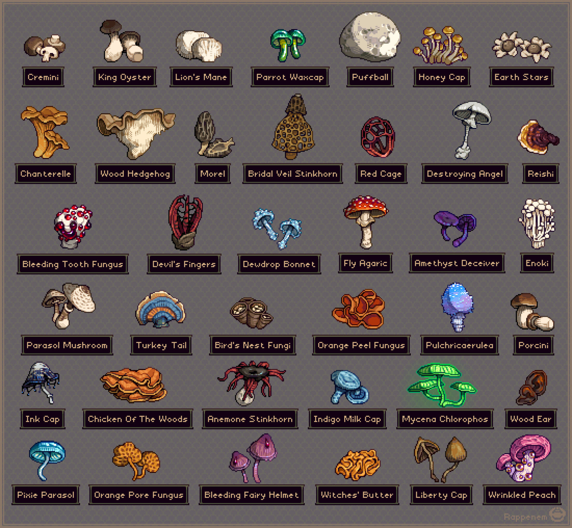 ArtStation - Mushroom Sprite Collection