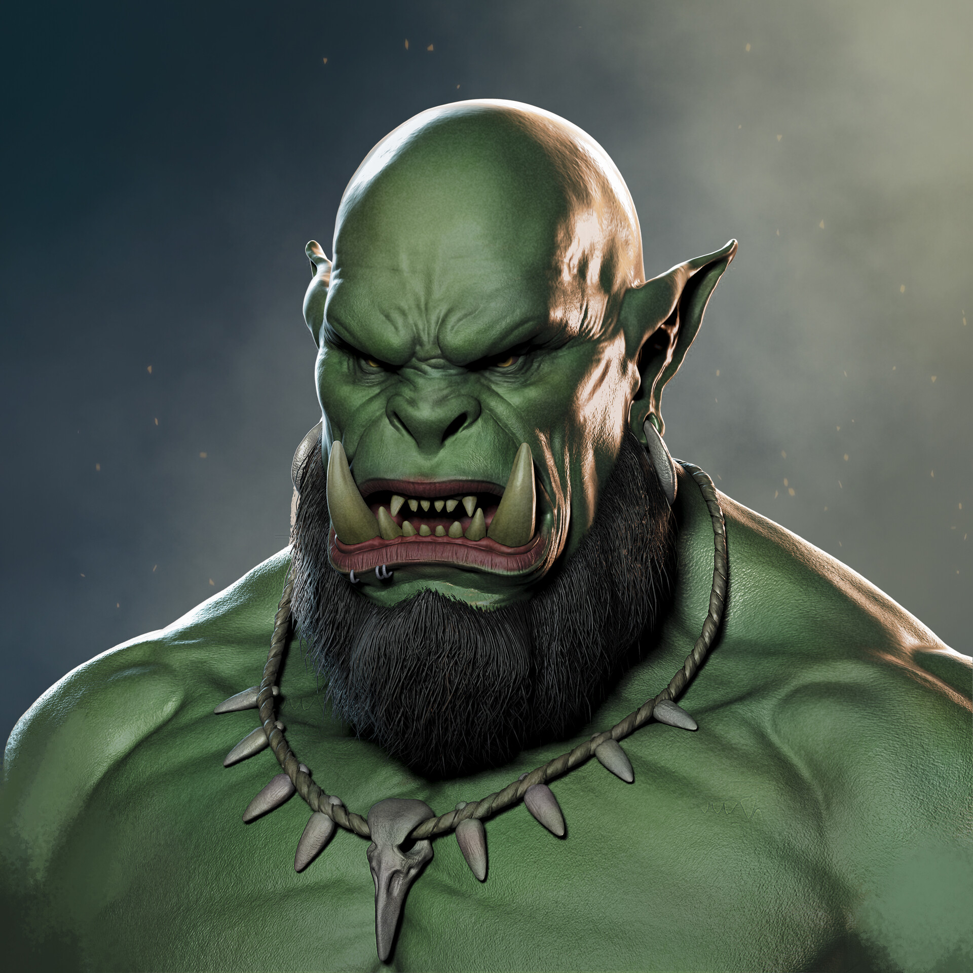 ArtStation - Orc bust