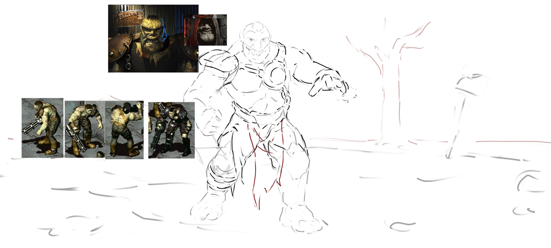 ArtStation - Super mutant fan art WIP