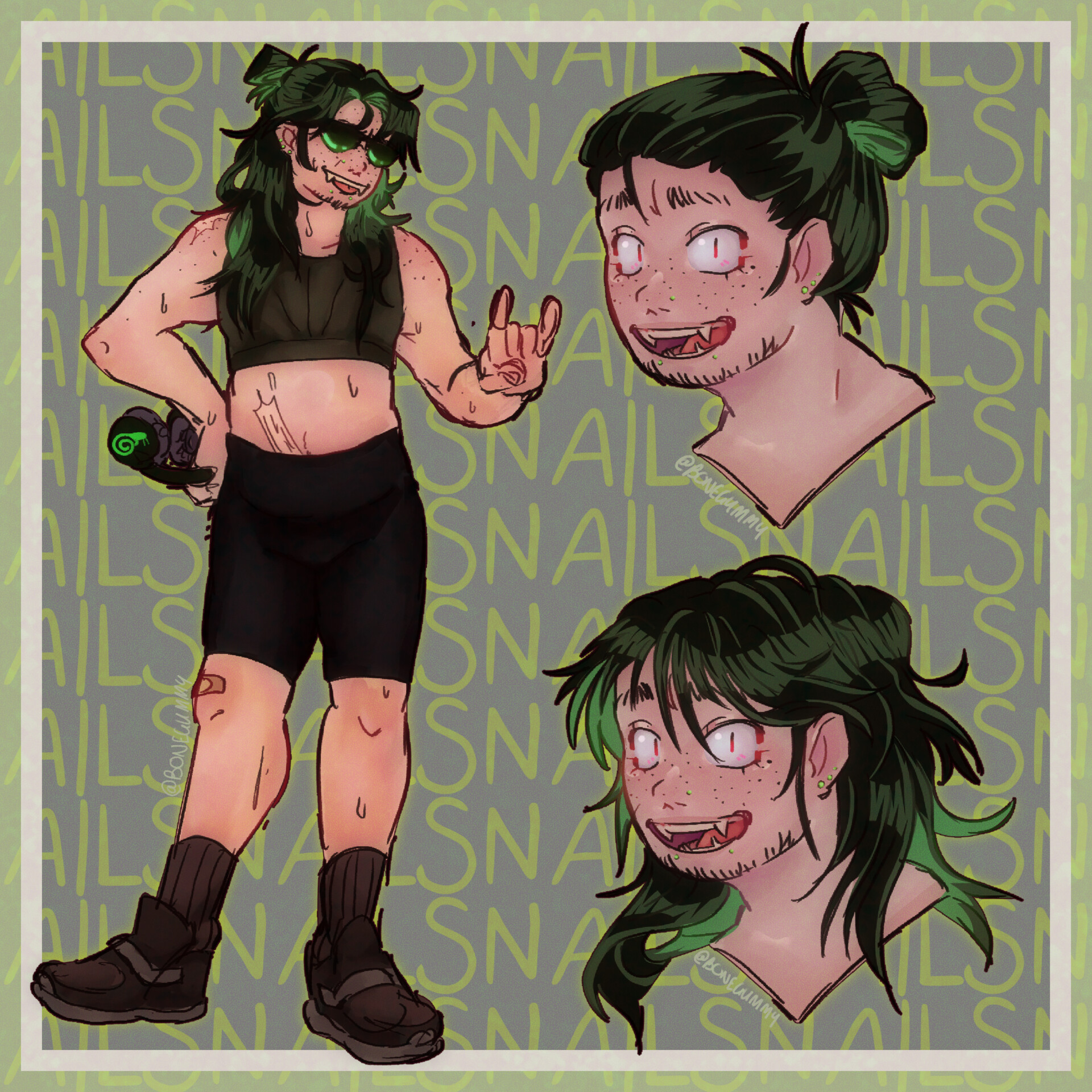 ArtStation - Content Warning Fan Insert Character - Snail