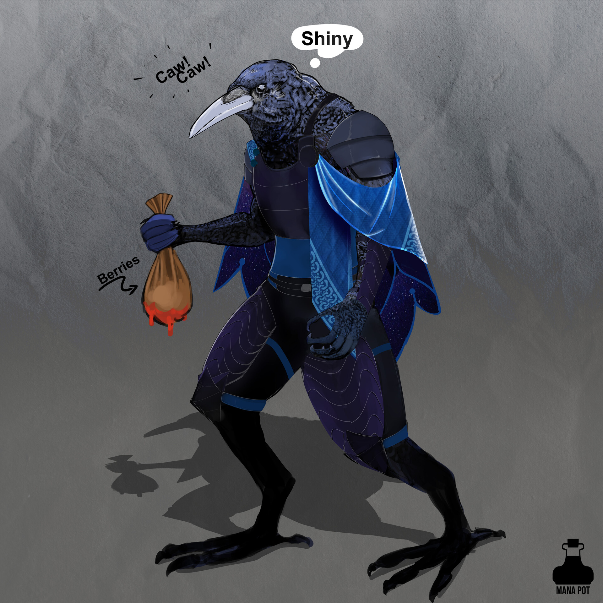 ArtStation - Cawlos, The kenku - Dnd