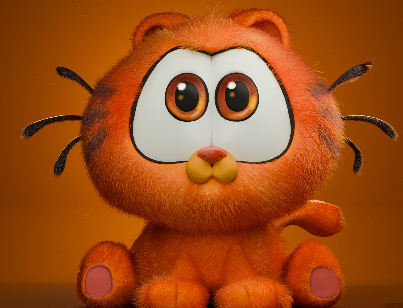 ArtStation - Baby Garfield (Blender Fur Tutorial)