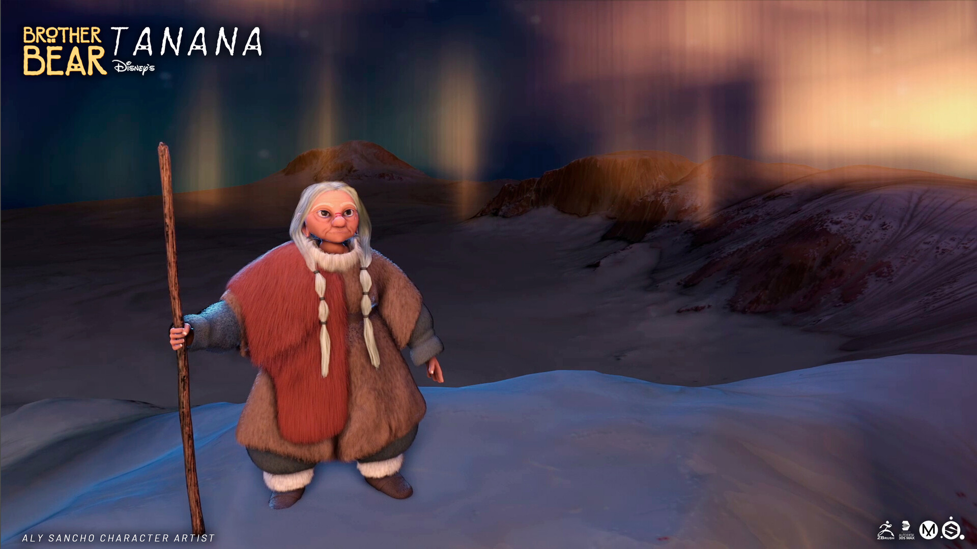 Aly Sancho | Sandchild - 3D Character Model: Brother Bear - Tanana