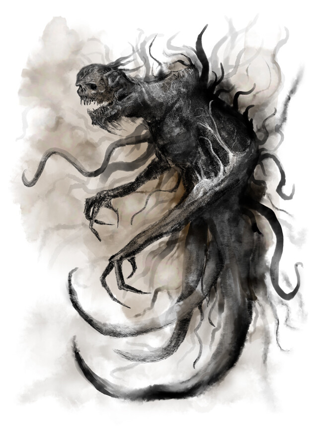 ArtStation - Cosmic Horror Nightmare - Concept Art Sketch