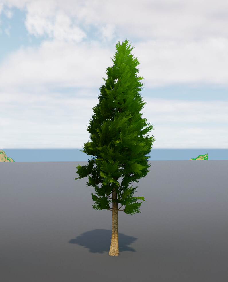 ArtStation - low poly stylized tree