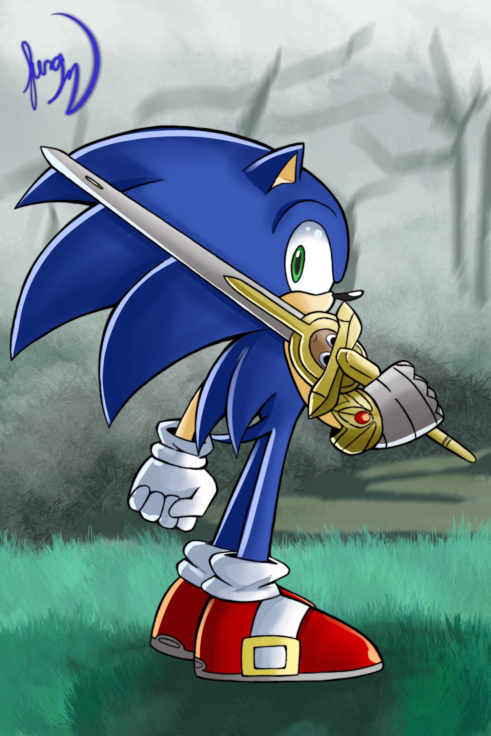 ArtStation - Sonic and the black knight
