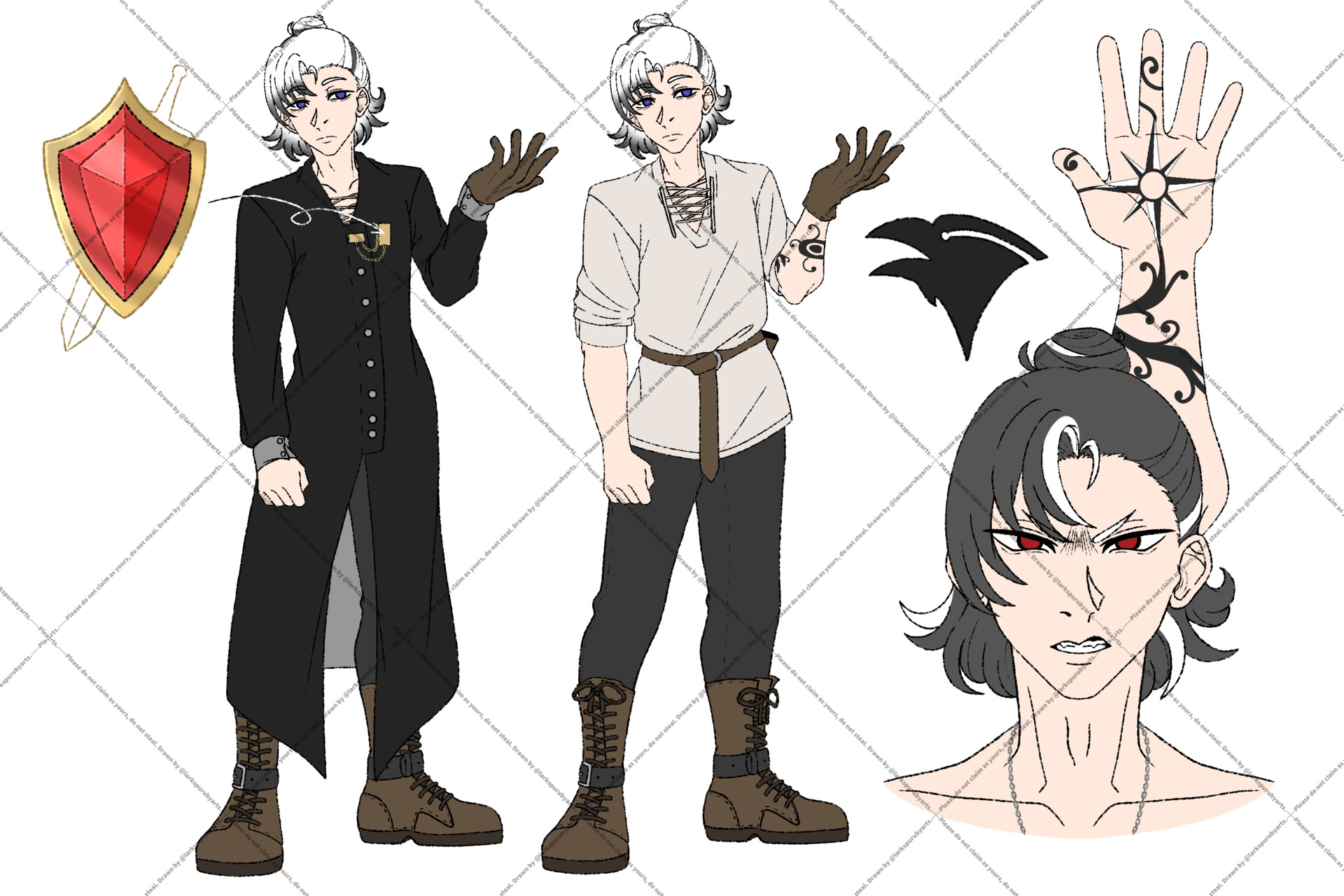 ArtStation - D&D character sheet (Oberon)