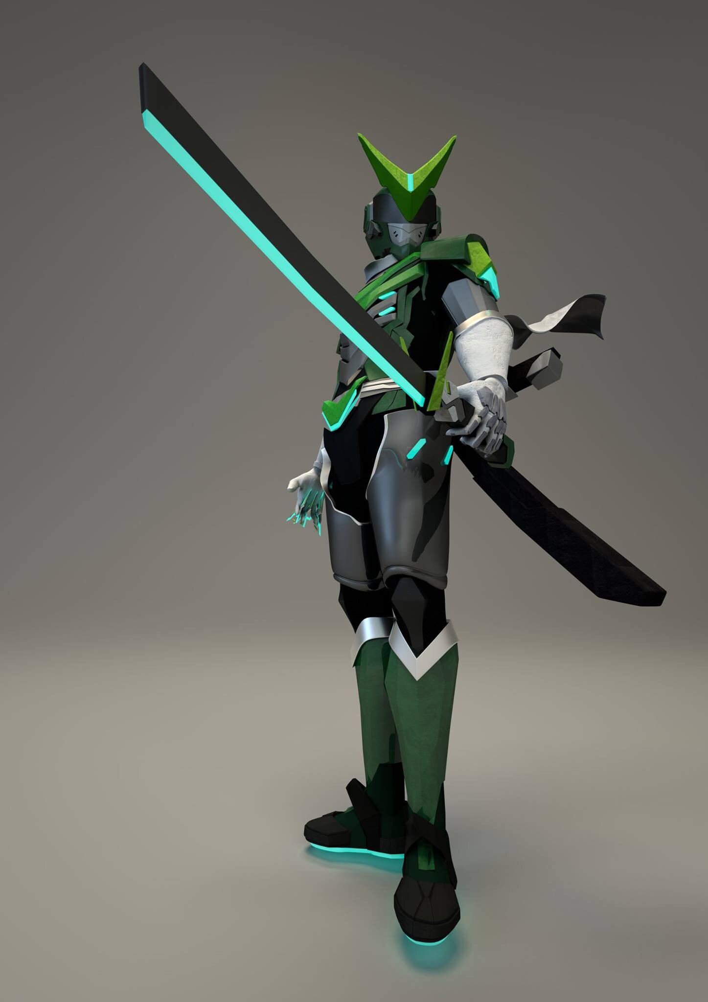 ArtStation - Sentai Genji Overwatch FanArt