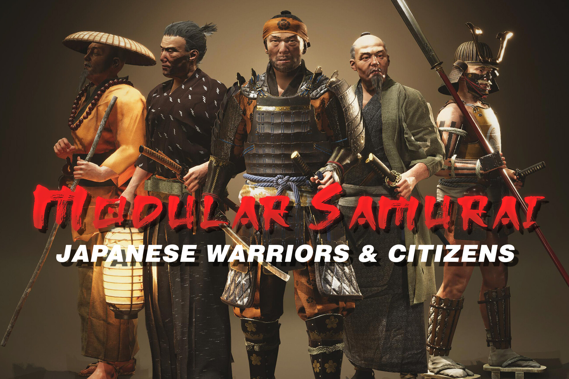 ArtStation - Modular Samurai: Japanese Warriors & Citizens