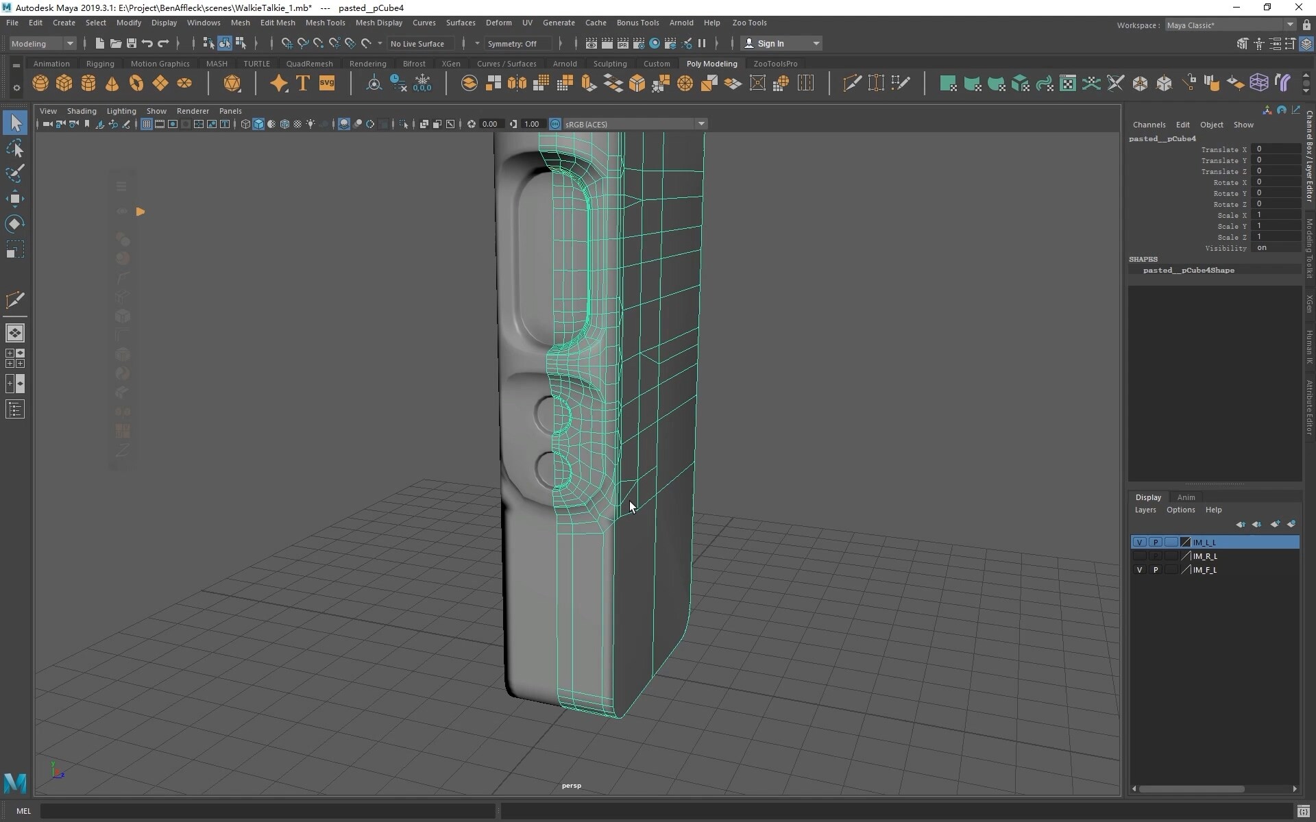 ABOUTCG - Maya: High-Precision Tactical Props - Walkie-Talkie