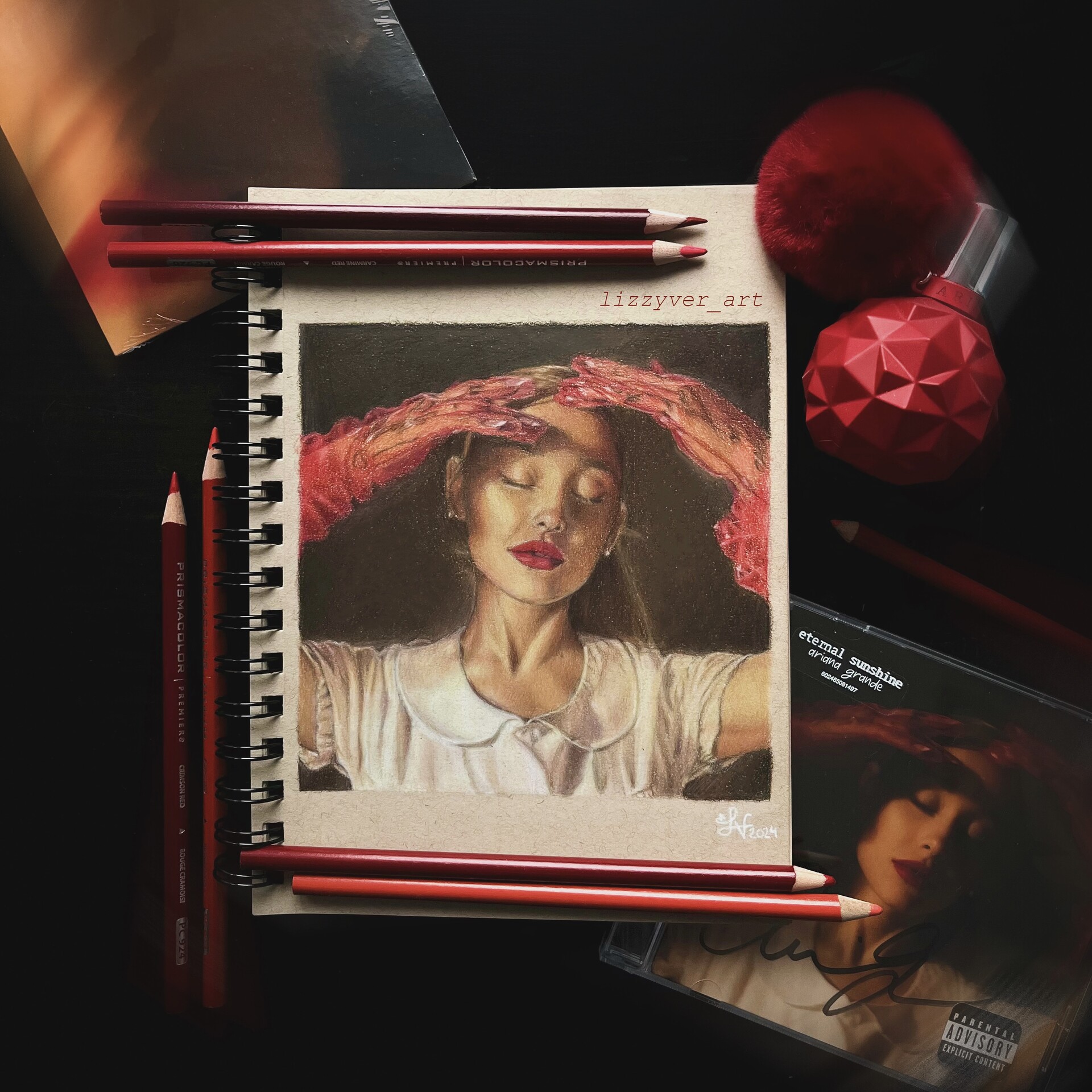 ArtStation - Ariana Grande Eternal Sunshine Portrait