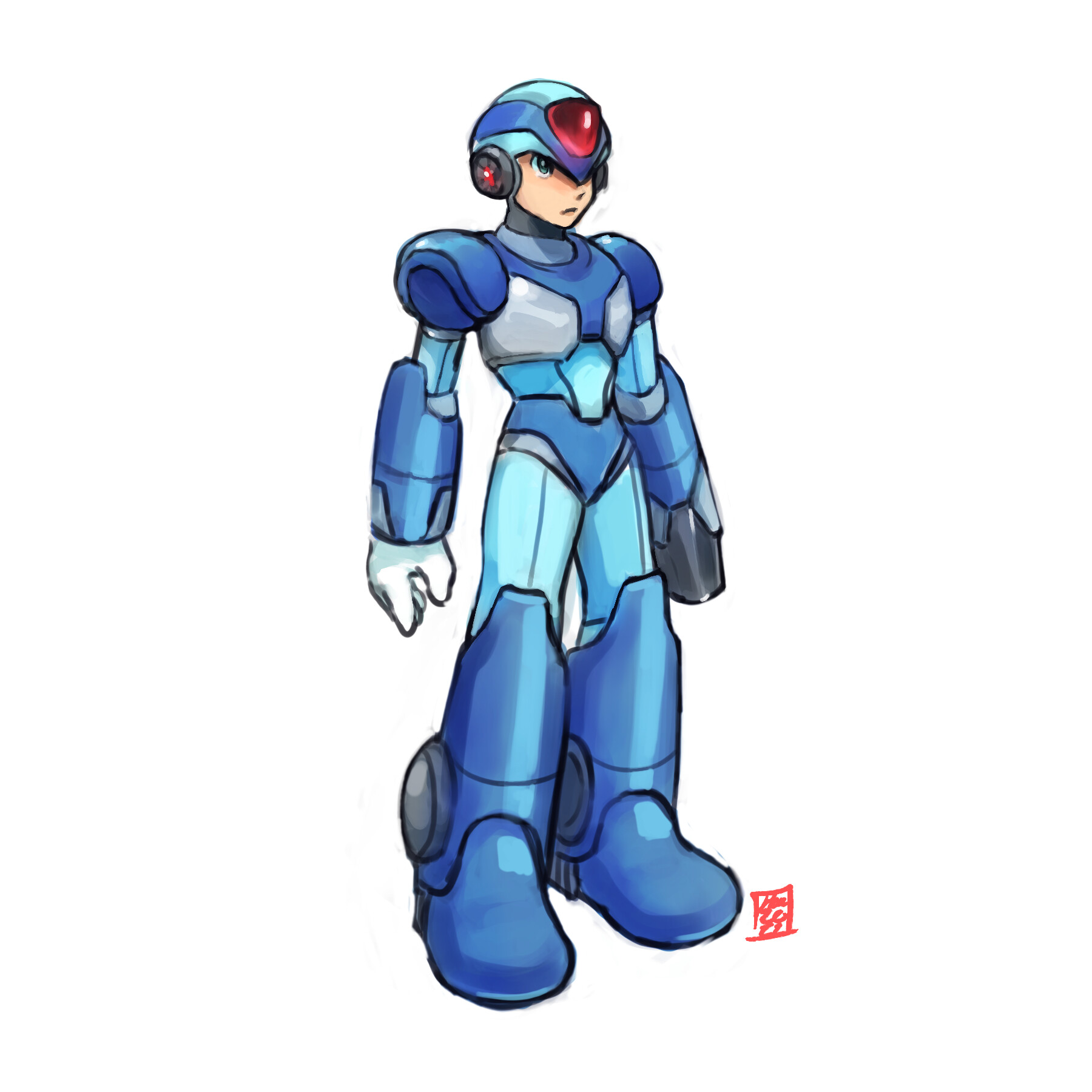 ArtStation - Mega Man X8 Sketch
