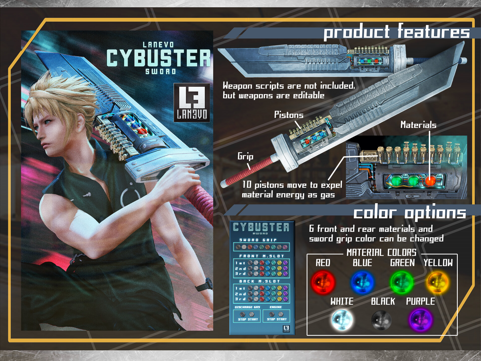ArtStation - Cybuster Sword