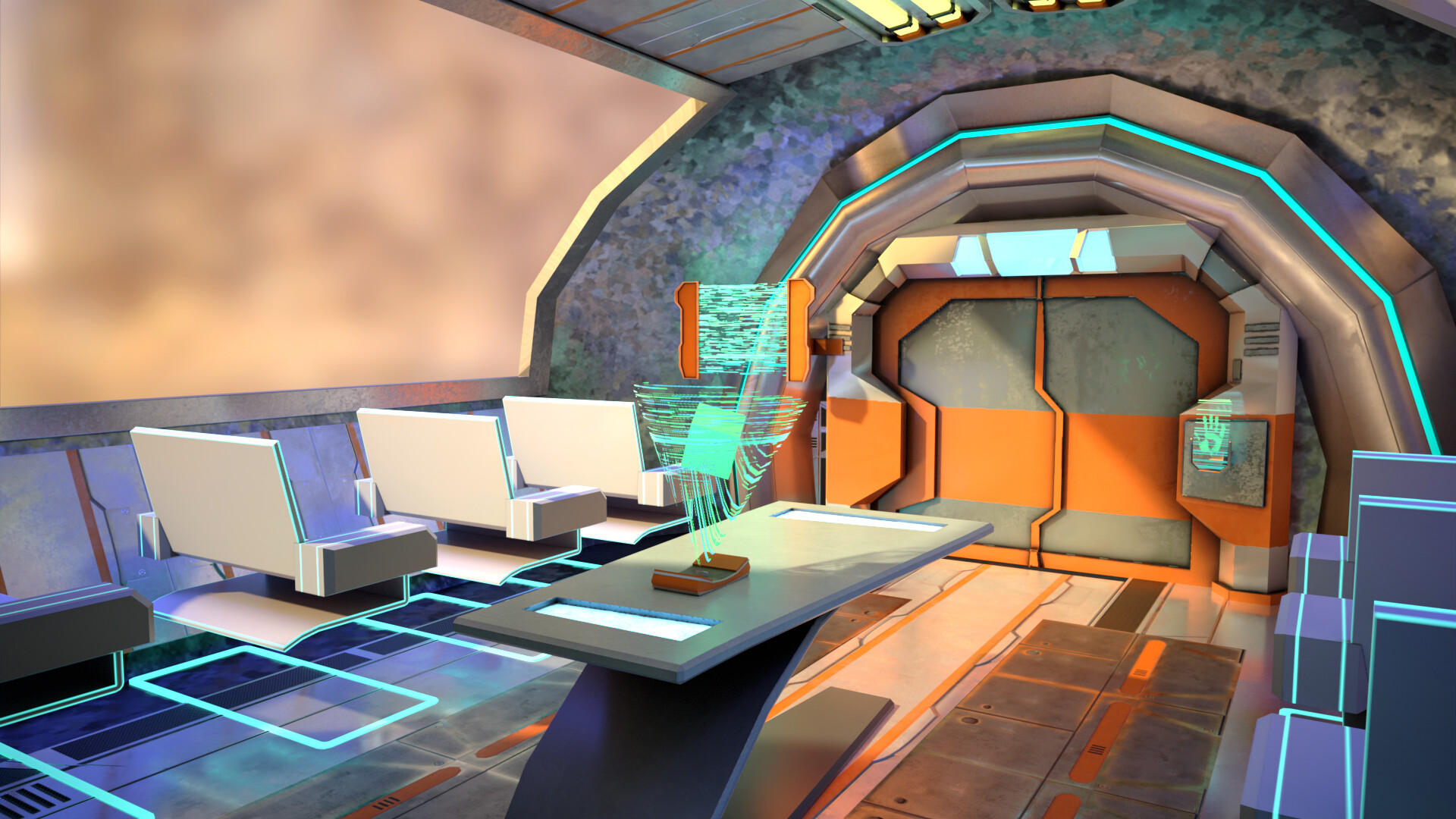 ArtStation - Hyperloop - VR Experience | Pod Interior Models & Concept