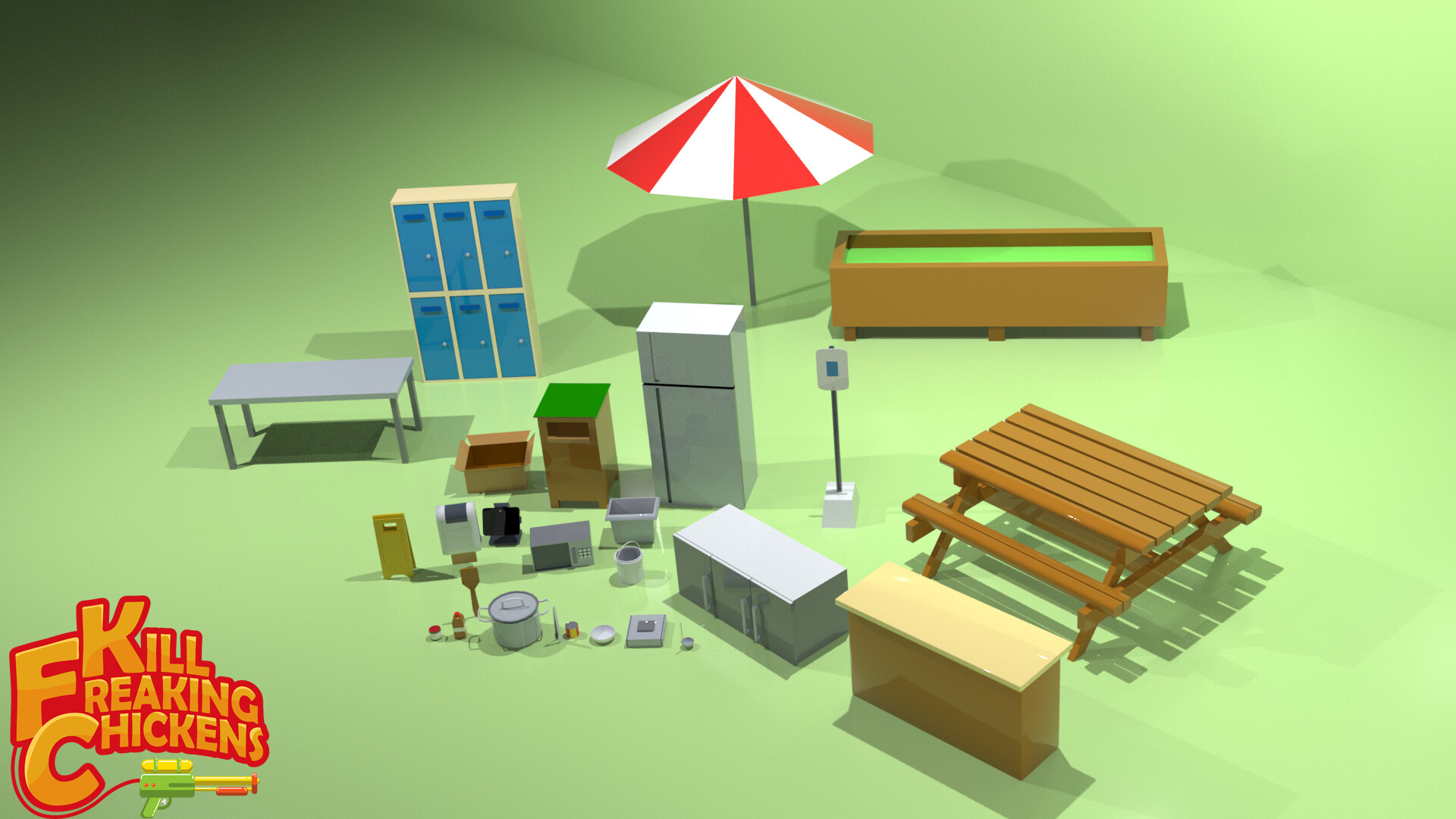 ArtStation - Kill Freaking chicken asset