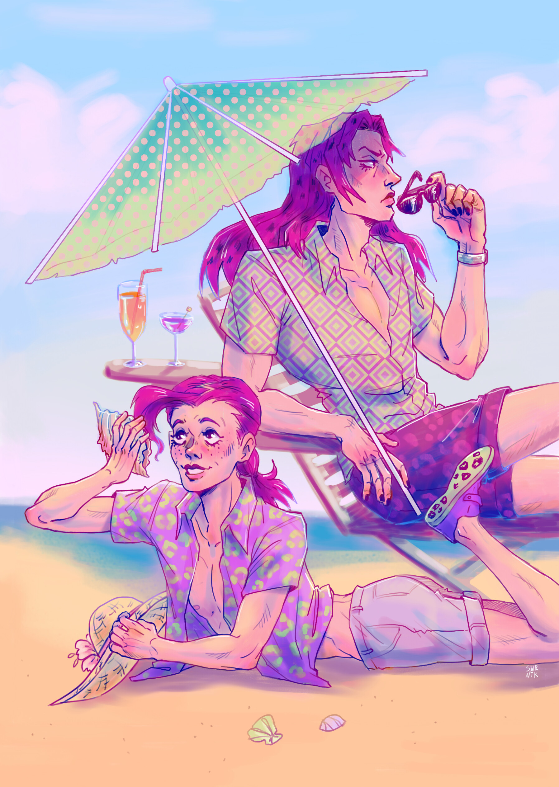 ArtStation - JoJo Diavolo and Doppio