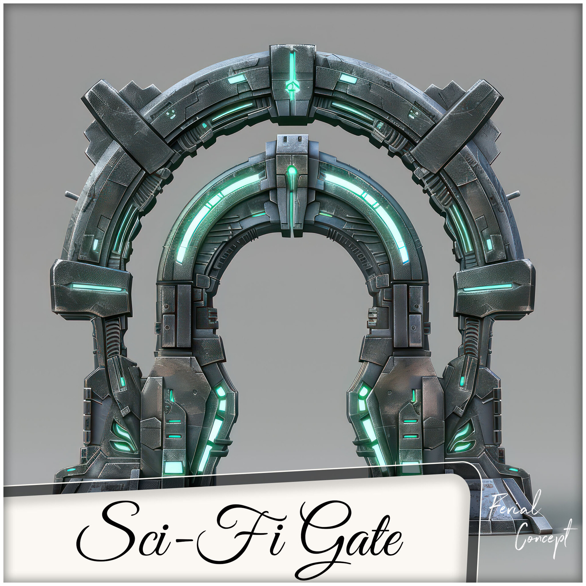 ArtStation - 🔹200 Sci-Fi Gate - Game Asset Reference Image Pack v.1 |4K|