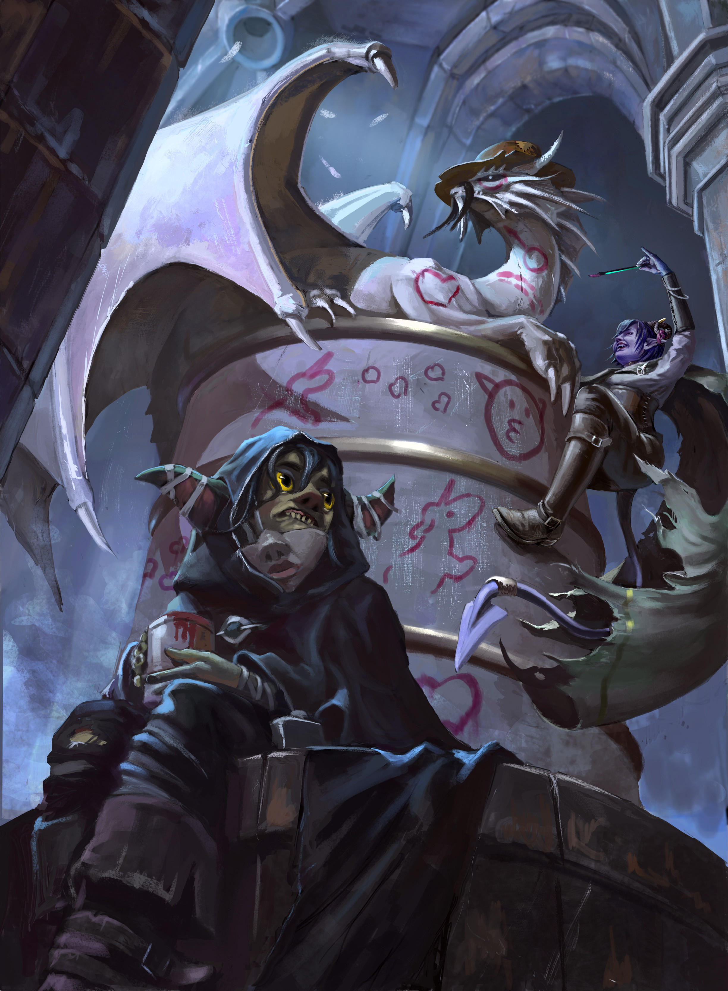 Jester and Nott wild night by Oleksii Chernik : r/ImaginaryDragons