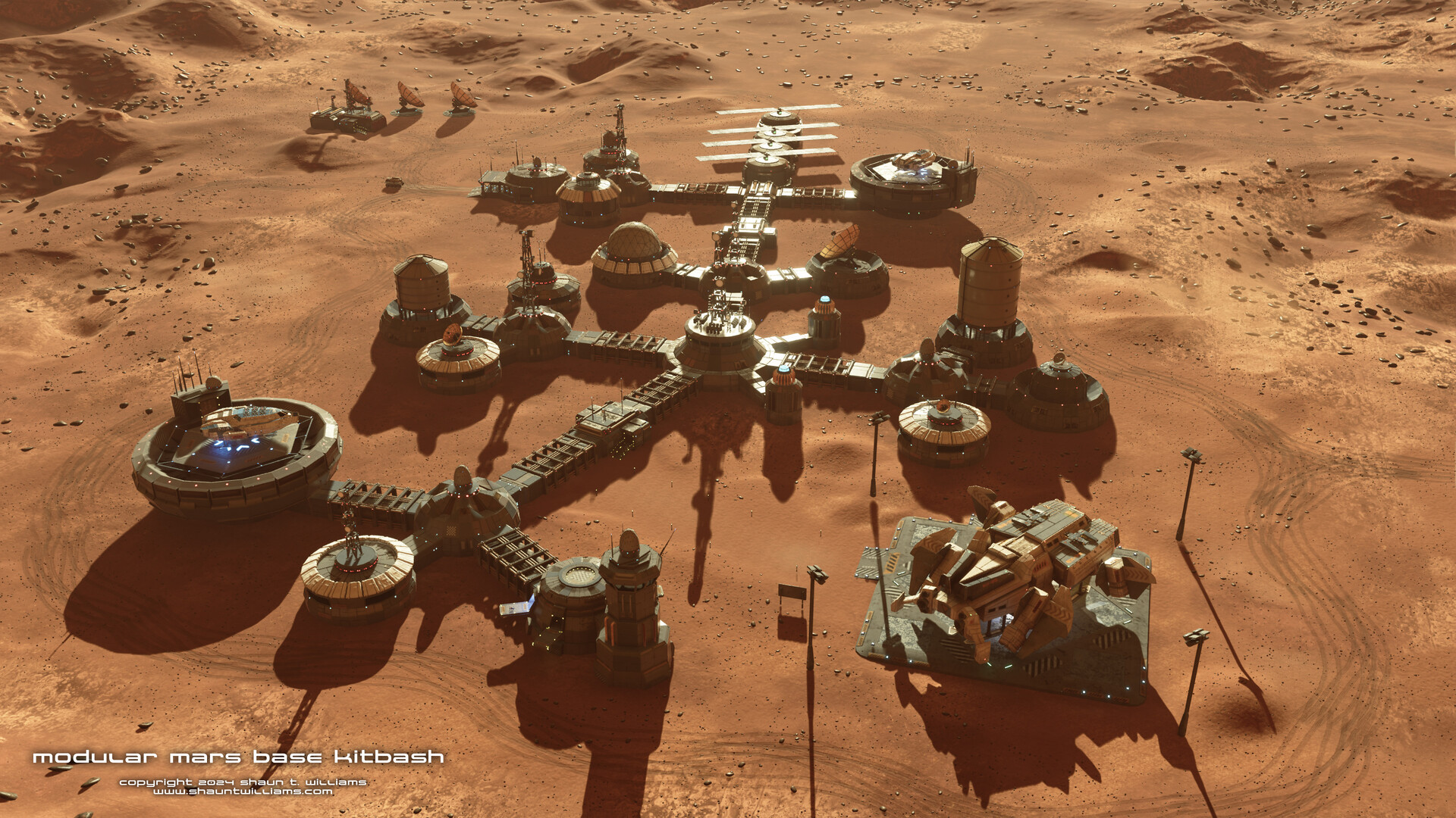 ArtStation - Modular Mars Base Kitbash