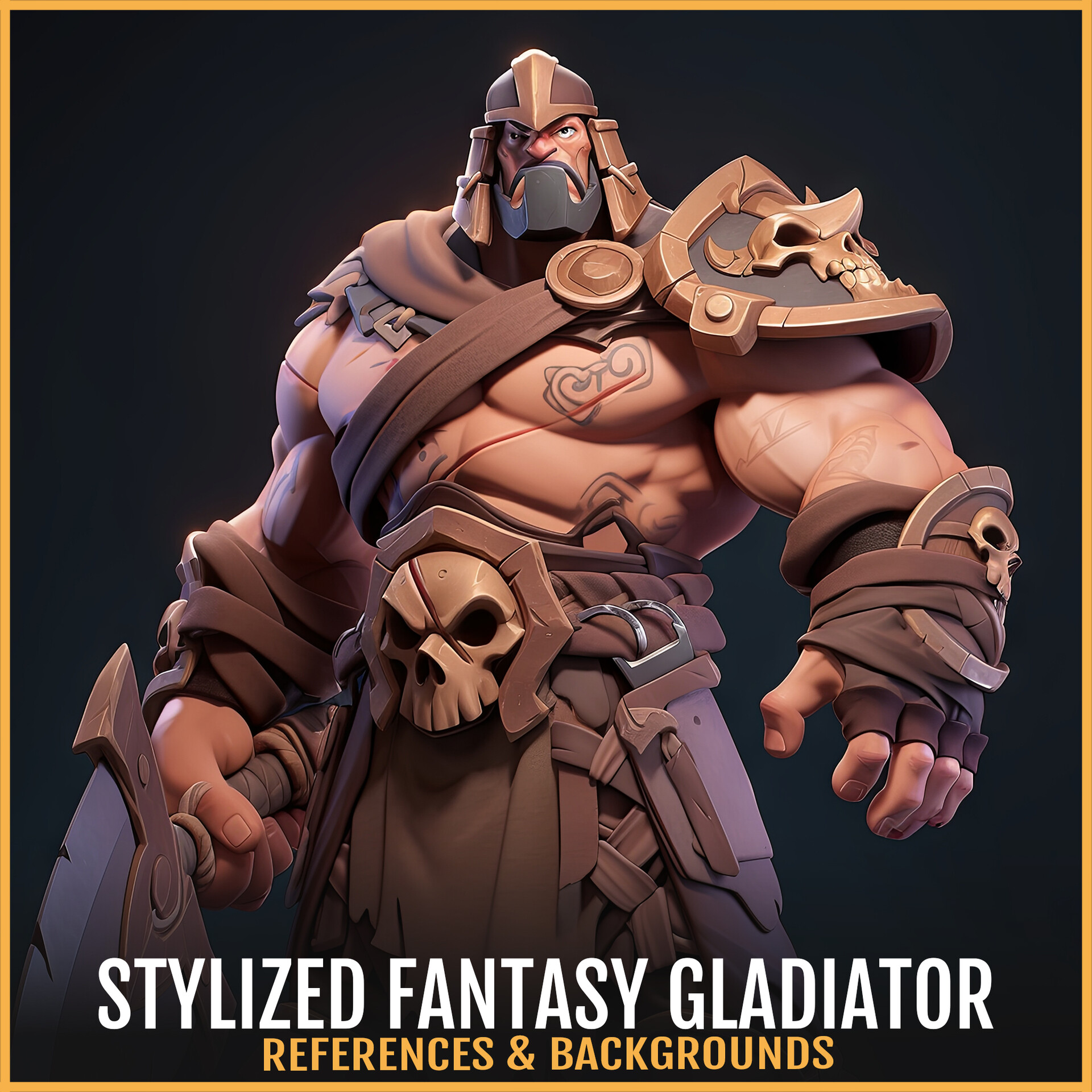 ArtStation - 505 Stylized Fantasy Gladiator character