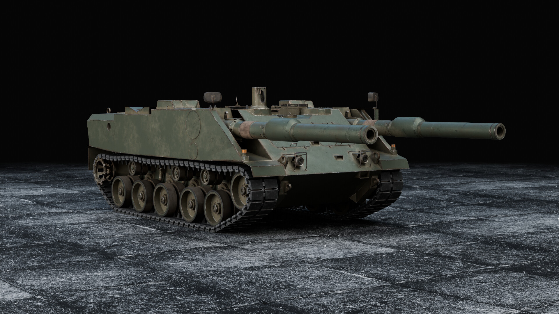 ArtStation - Tank Versuchstrager VT1-2 (Leopard 3) game-ready low-poly ...