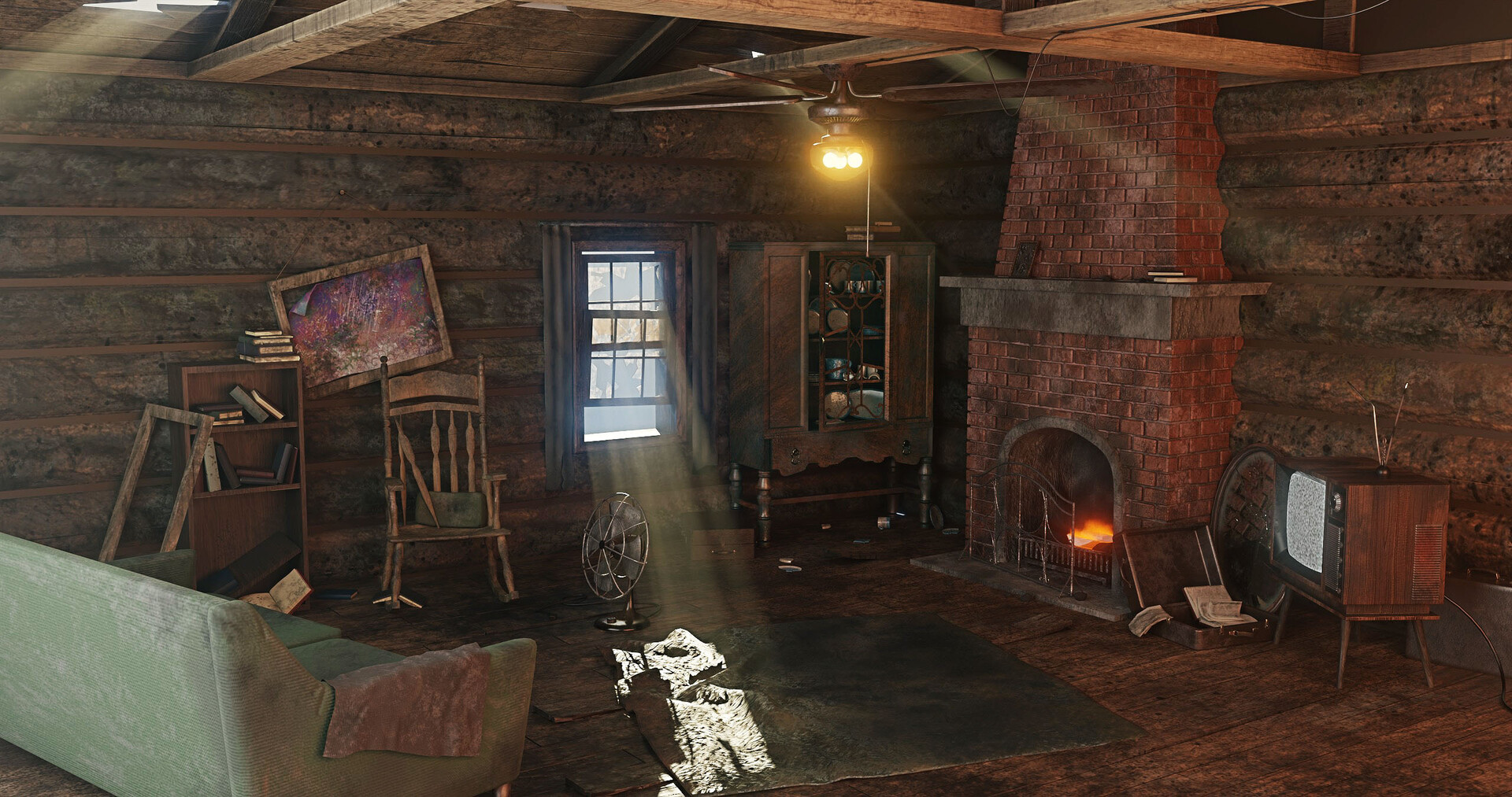 ArtStation - Cabin interior