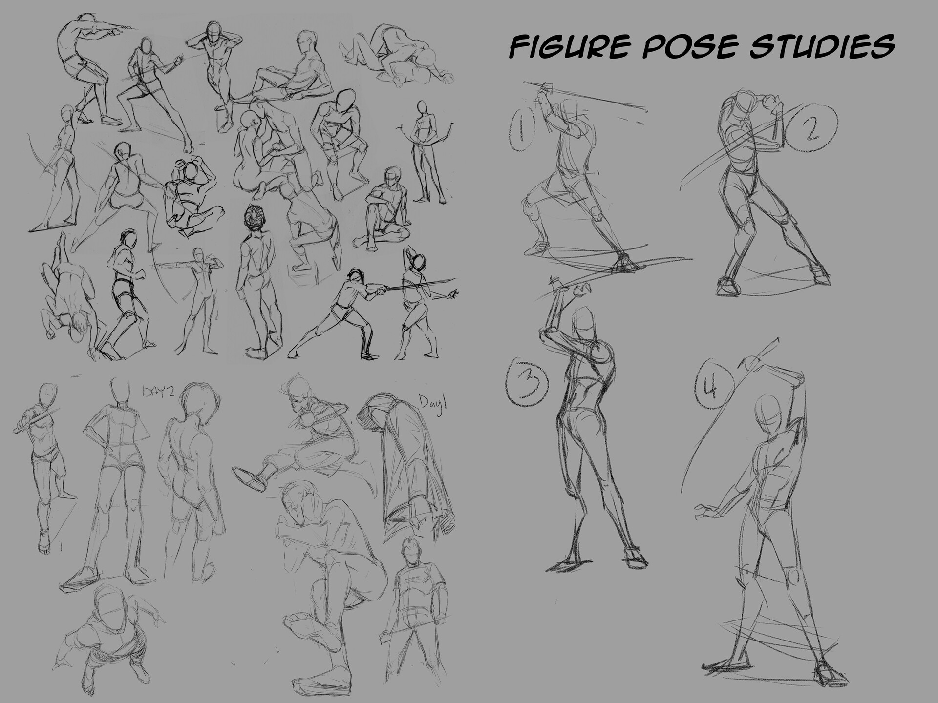ArtStation - Figure Pose Studies