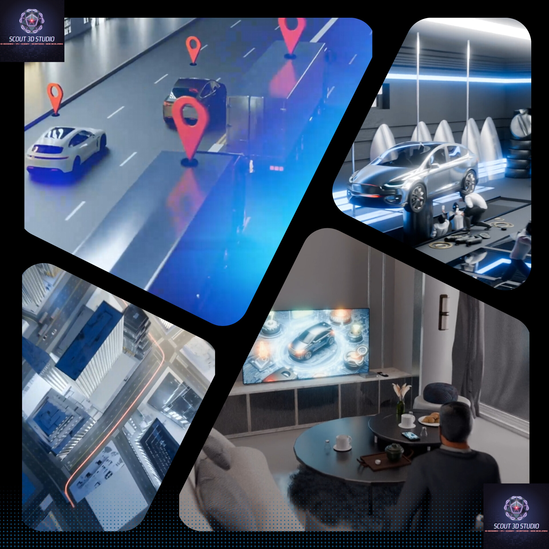 ArtStation - GPS showcasing in 3d ad