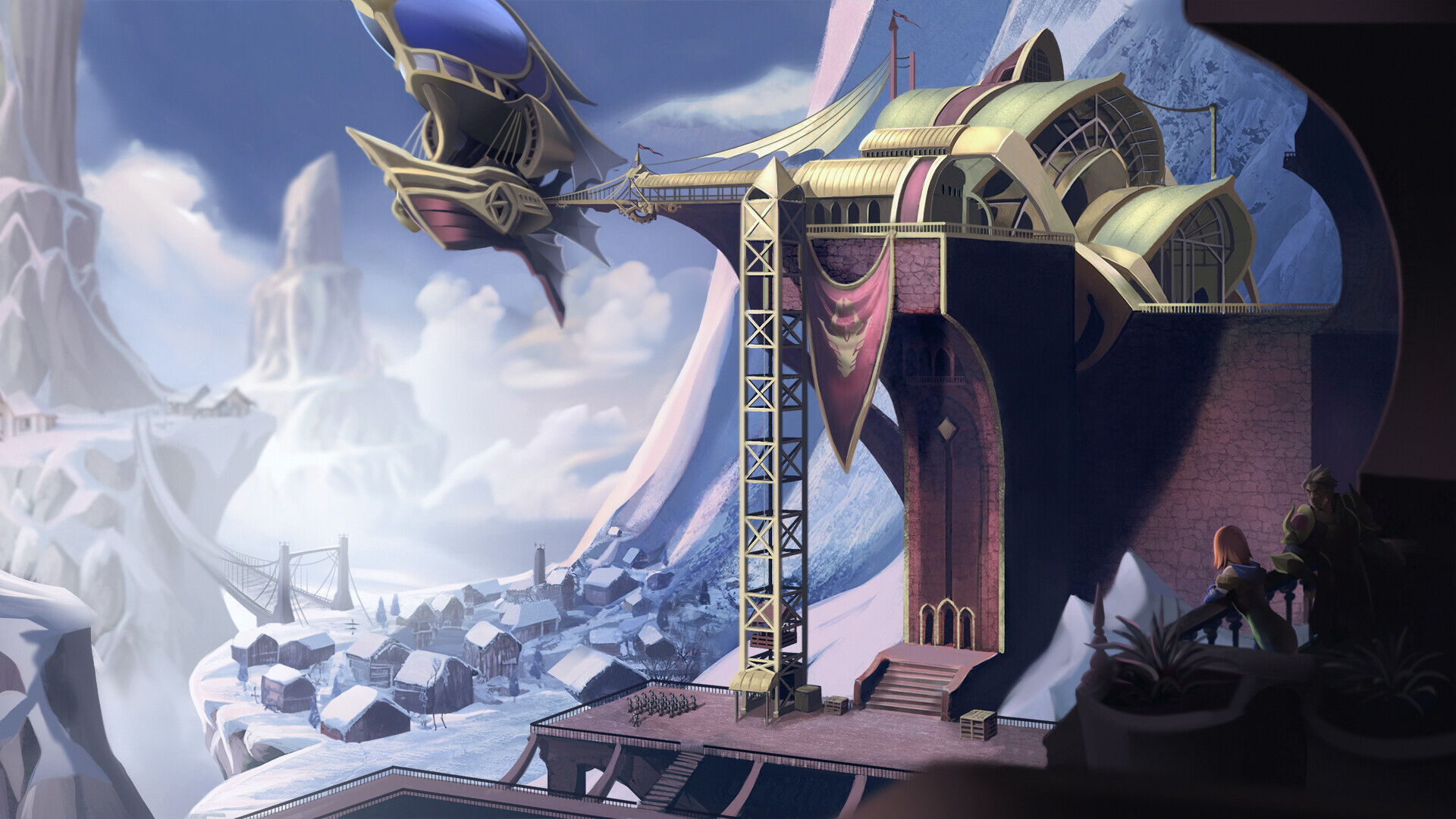 ArtStation - Mountain fortress