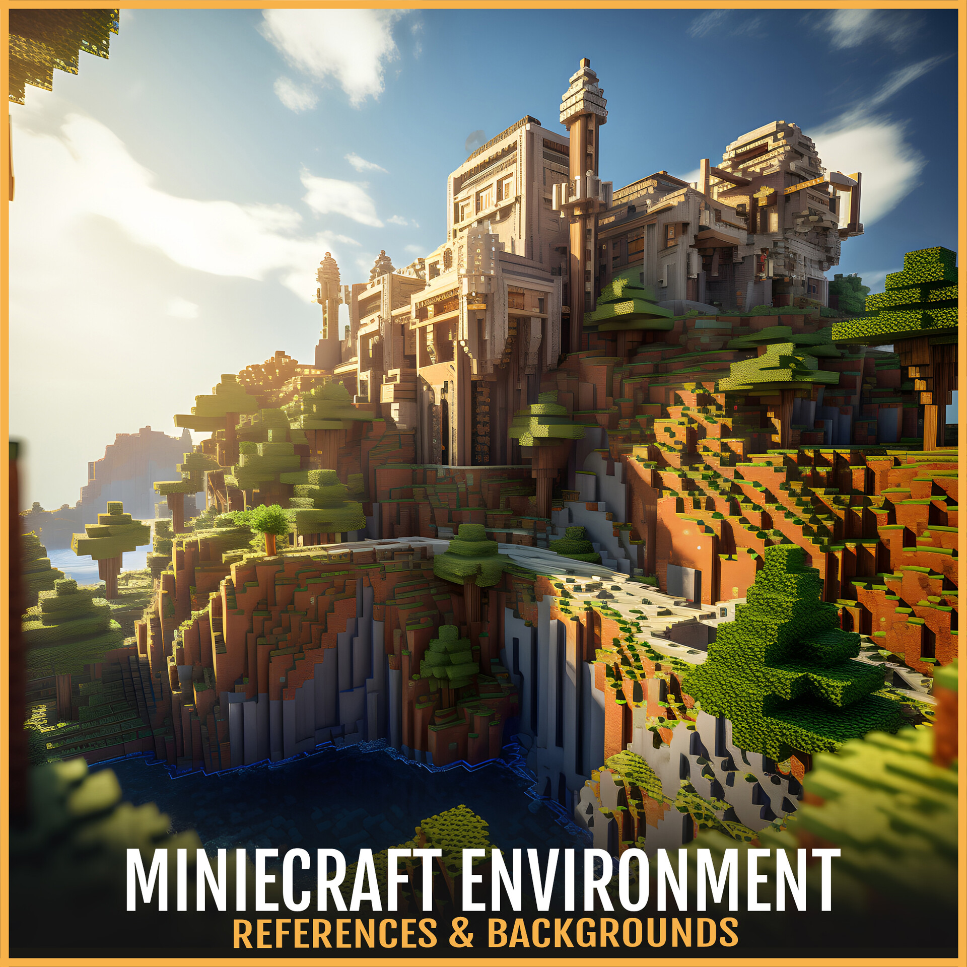 ArtStation - 303 Minecraft Environment References
