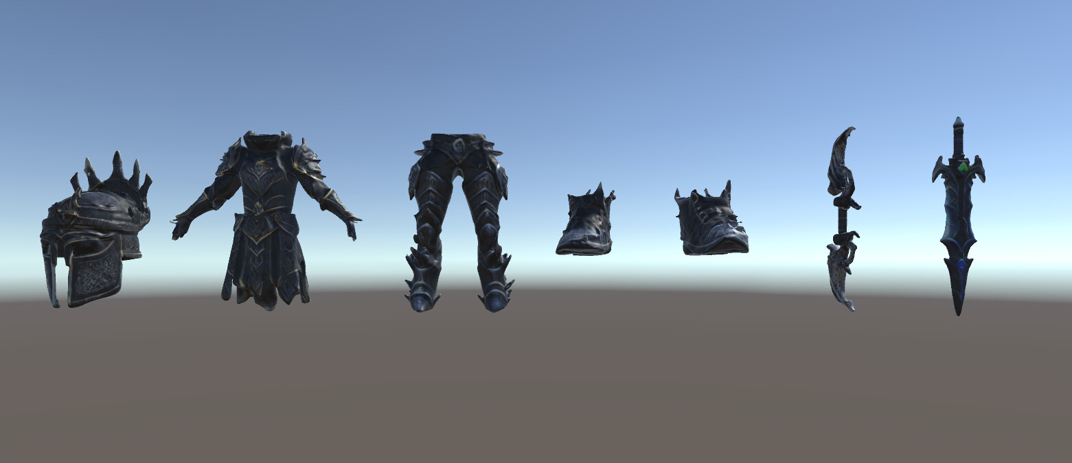 ArtStation - Black Knight Armor Set