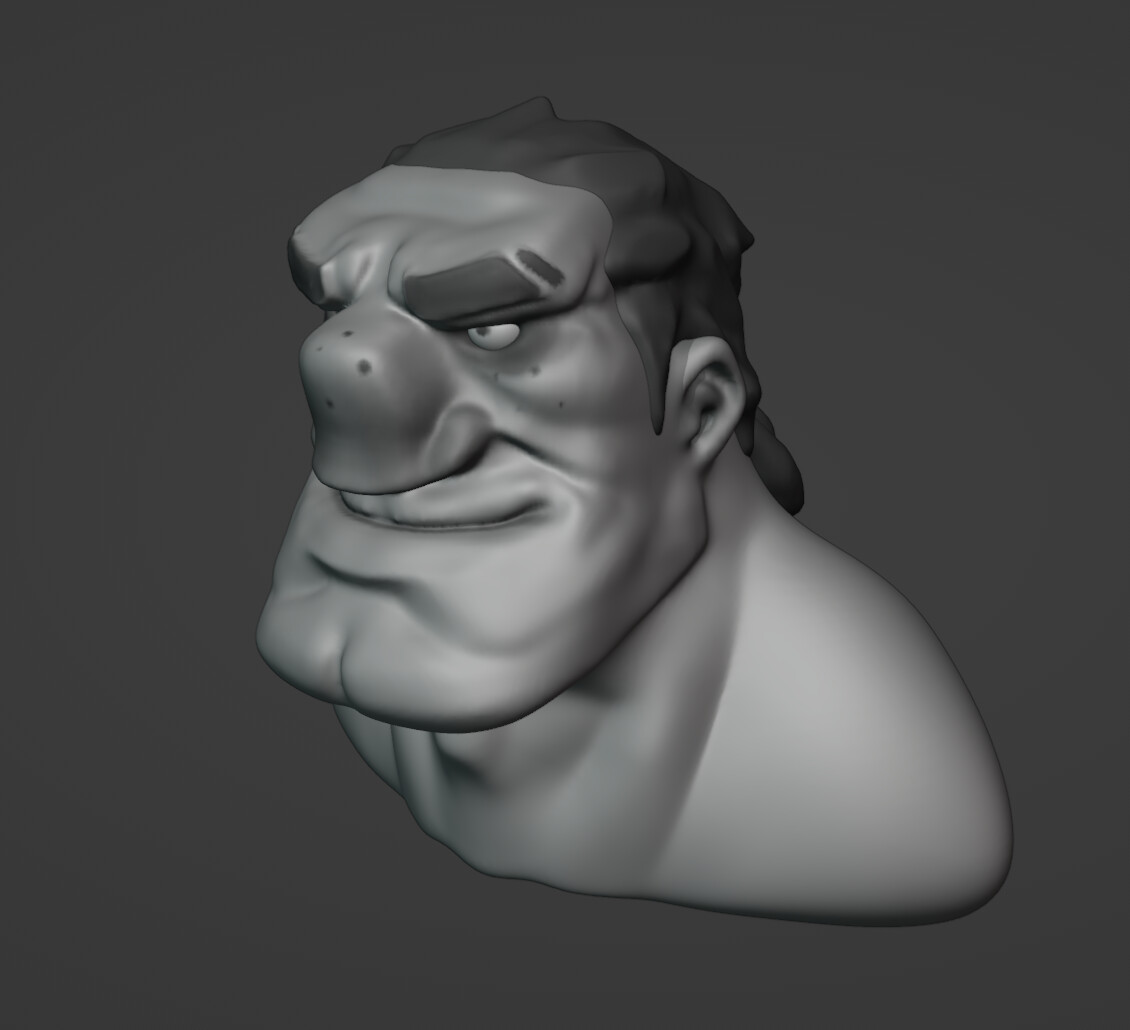 ArtStation - Man Face Sculpting