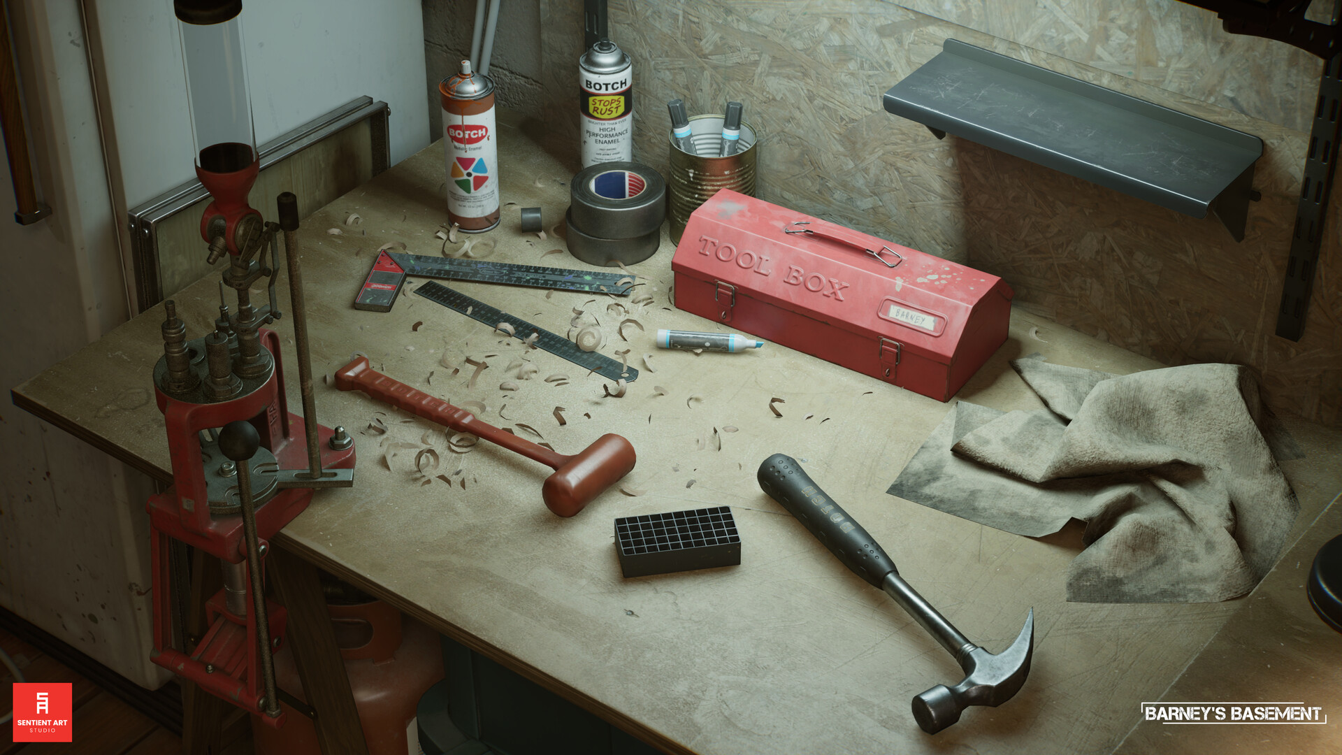 Sentient Art - Barney's Basement - Full VR Project