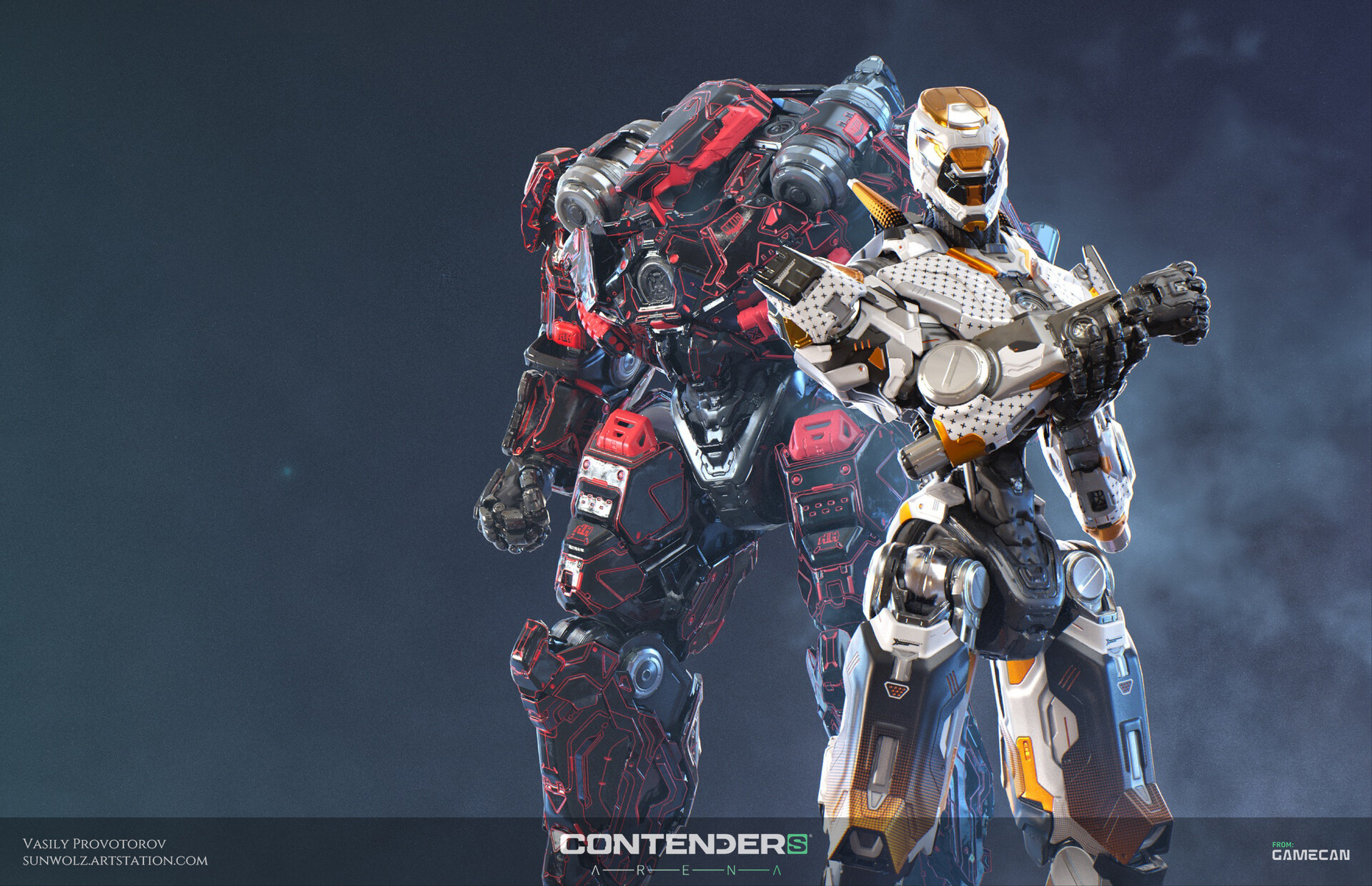 ArtStation - Contenders:Arena Promo Art - GUNN and Vector