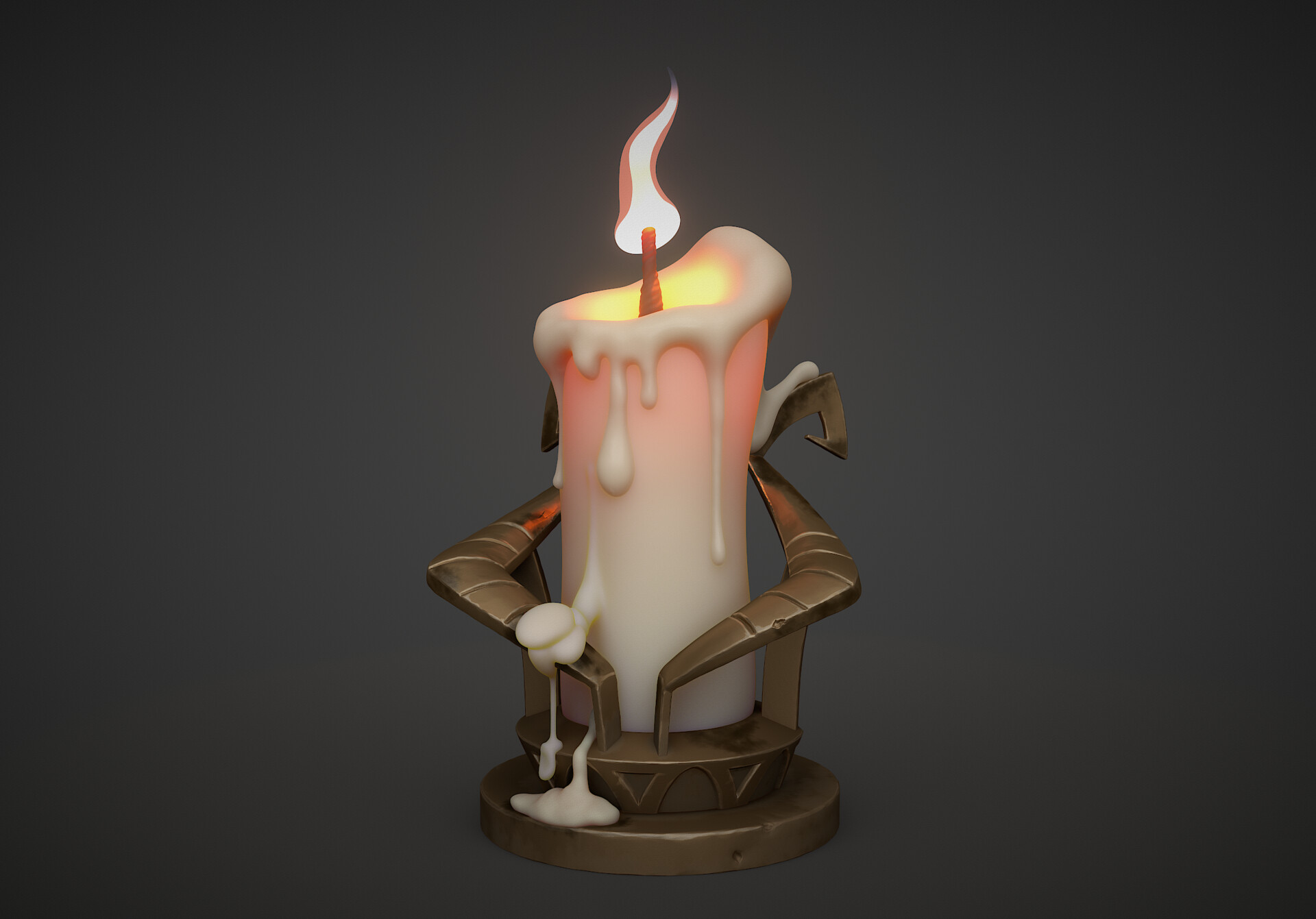ArtStation - Candle (new software study)