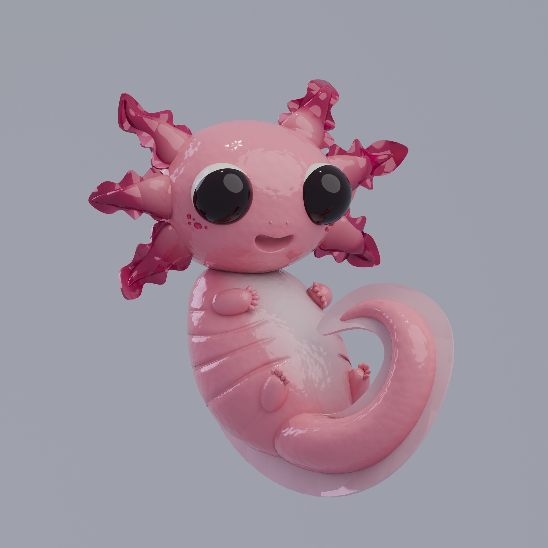 ArtStation - Project | Cute Axolotl