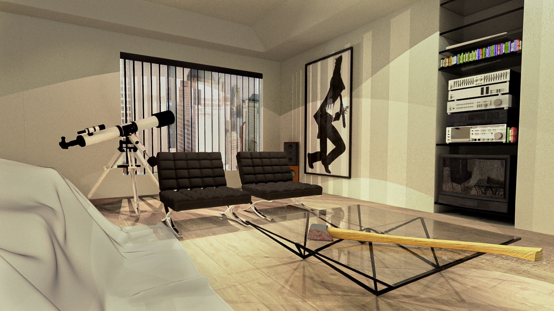 ArtStation - American Psycho Apartment 3D Model