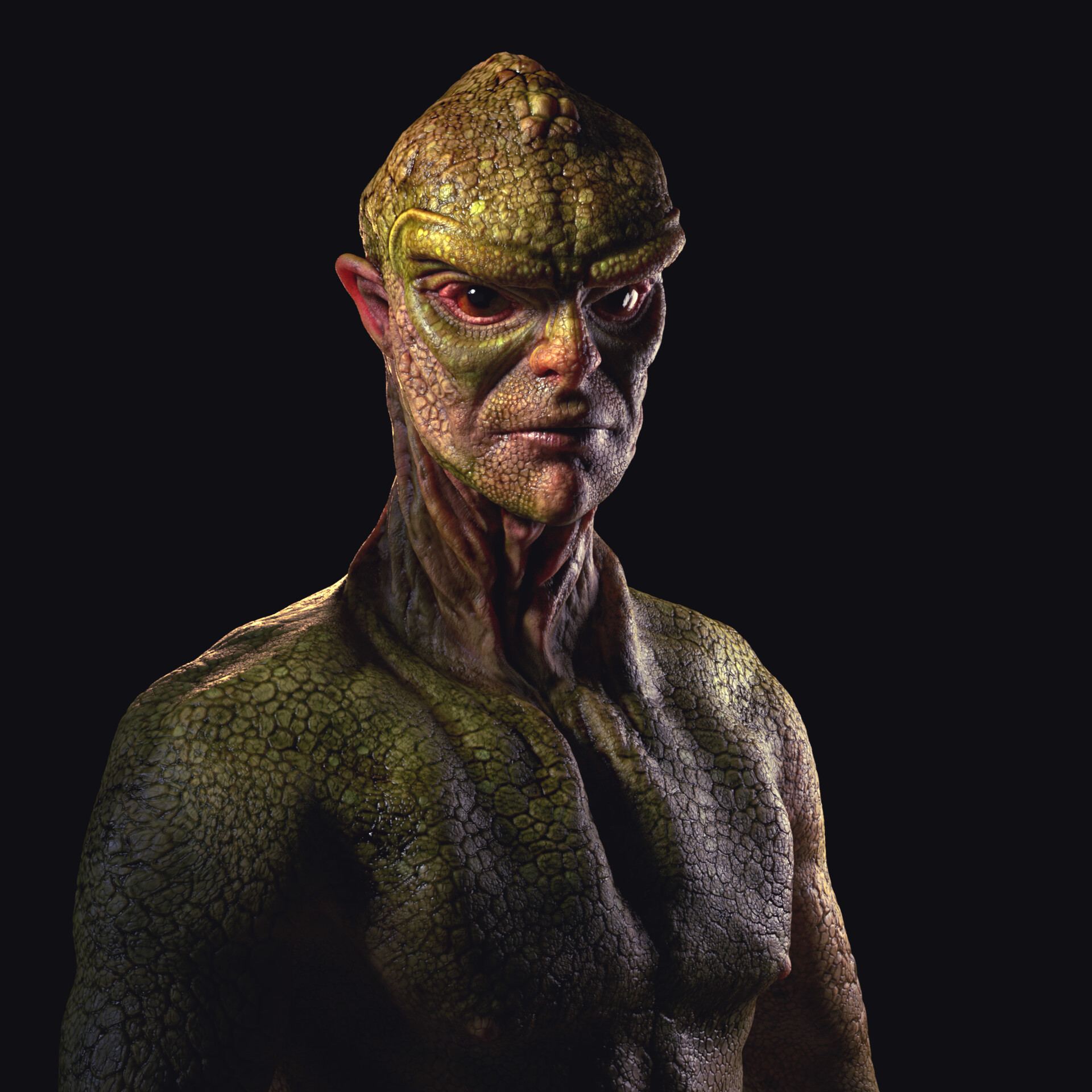 ArtStation - Emmerick, The Reptilian Humanoid