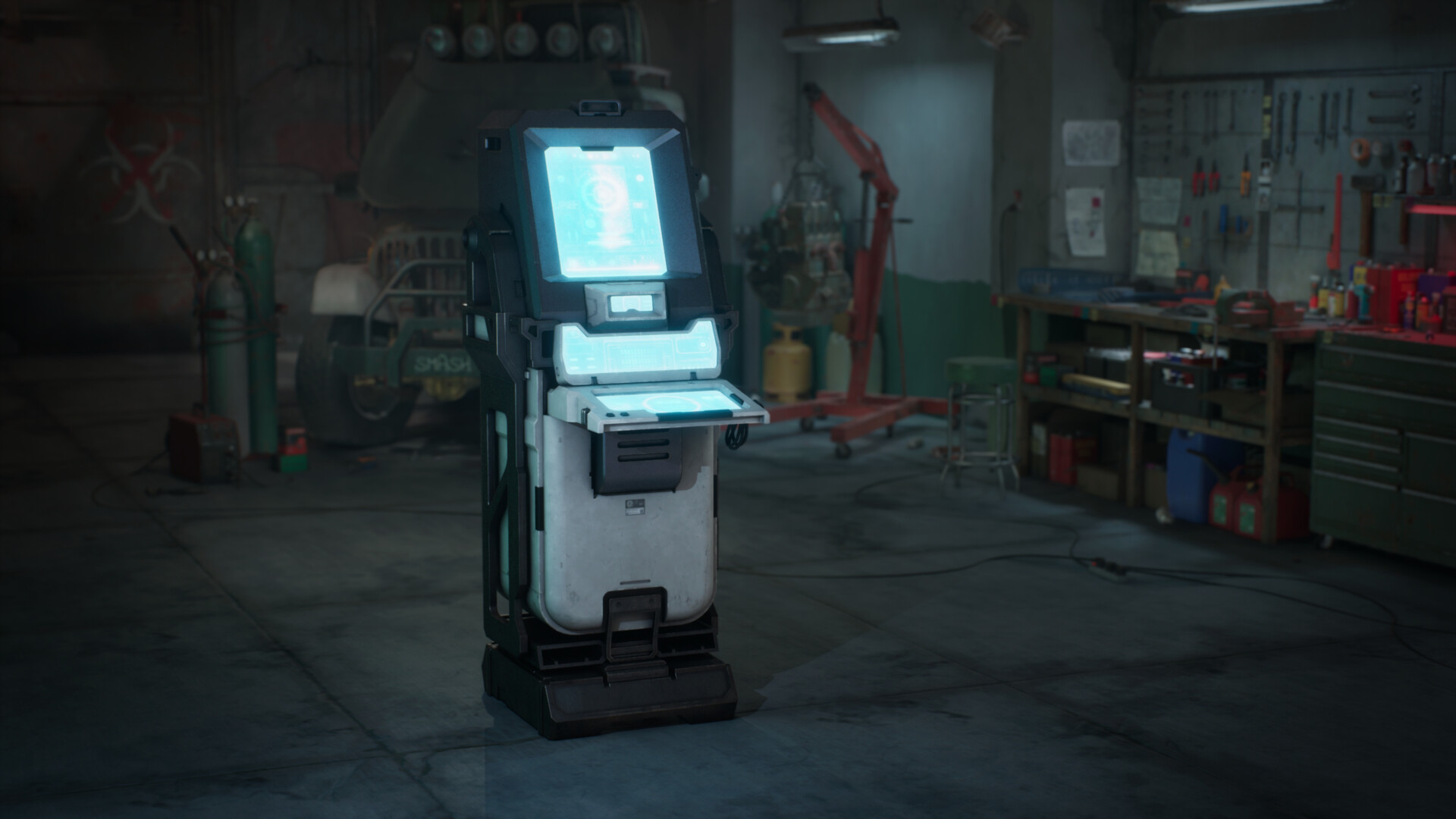 ArtStation - Scifi Console - Blender Hard surface practice