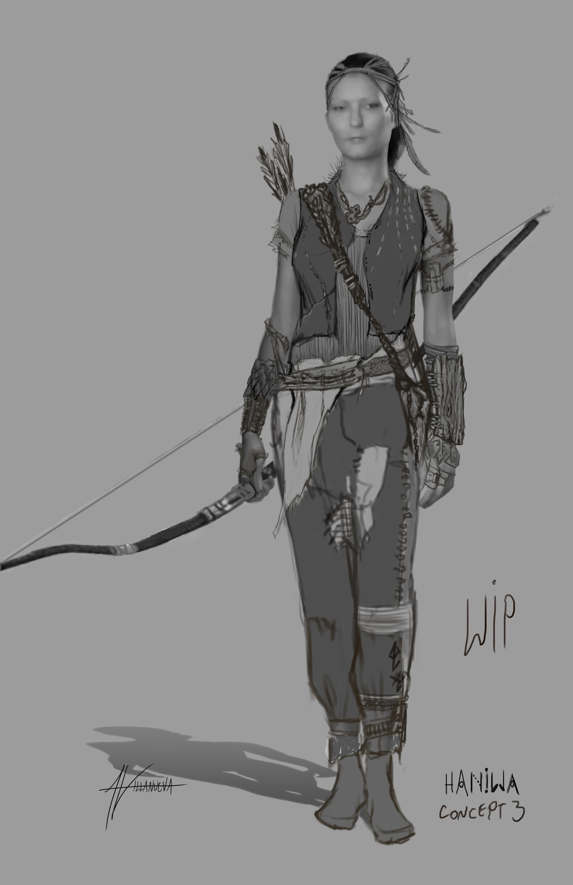 Alan Villanueva - SEE: Haniwa Concept Process-Rough Sketches to Final ...