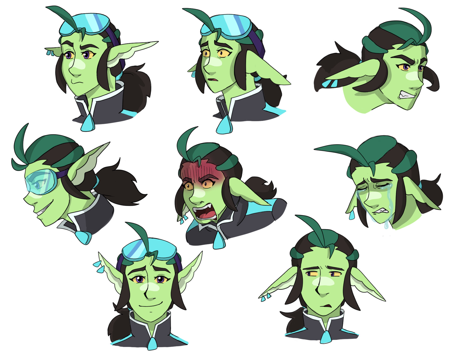 ArtStation - Leo expression sheet