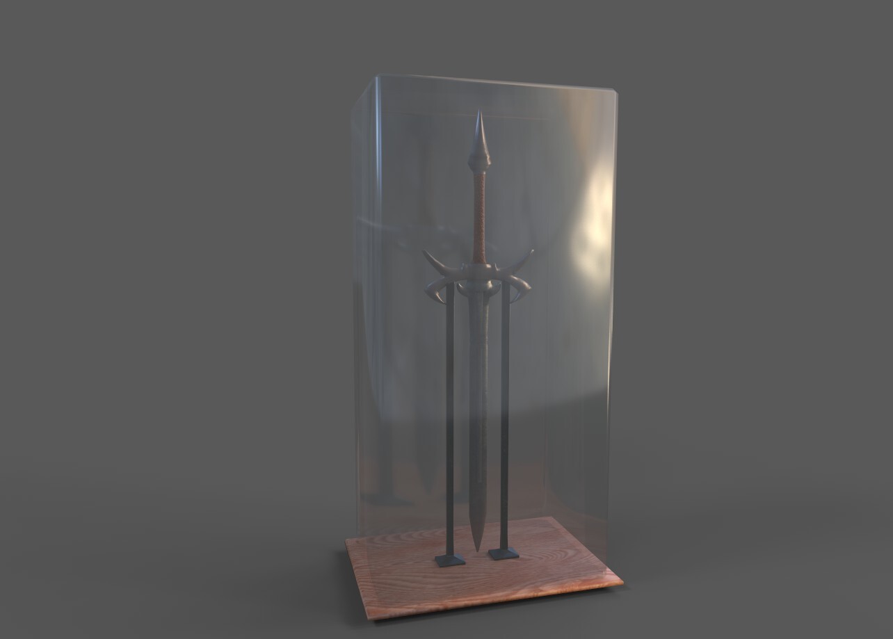 ArtStation - Sword in Glass Case